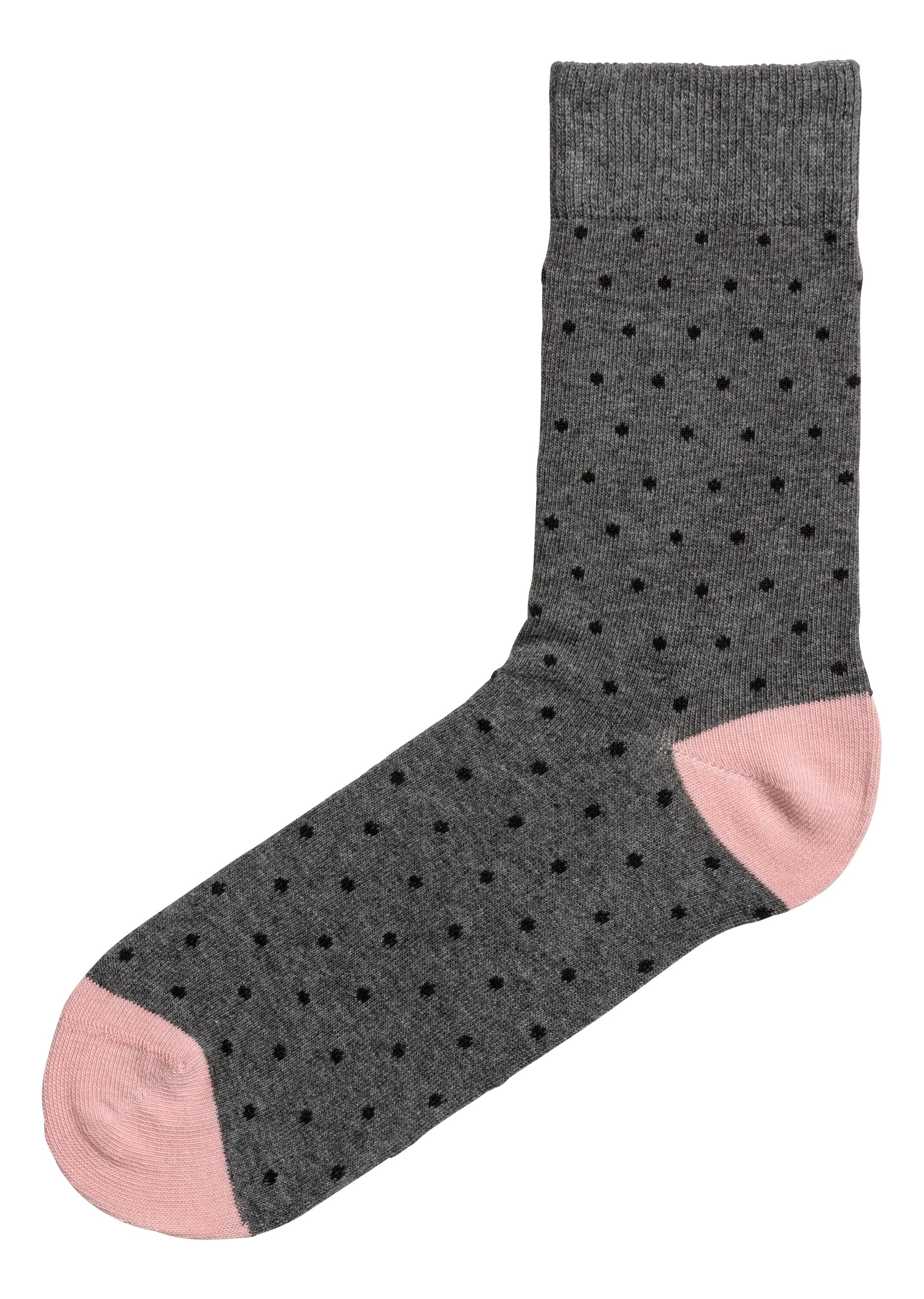 Spotted socks - Dark grey/Spotted - Men | H&M GB