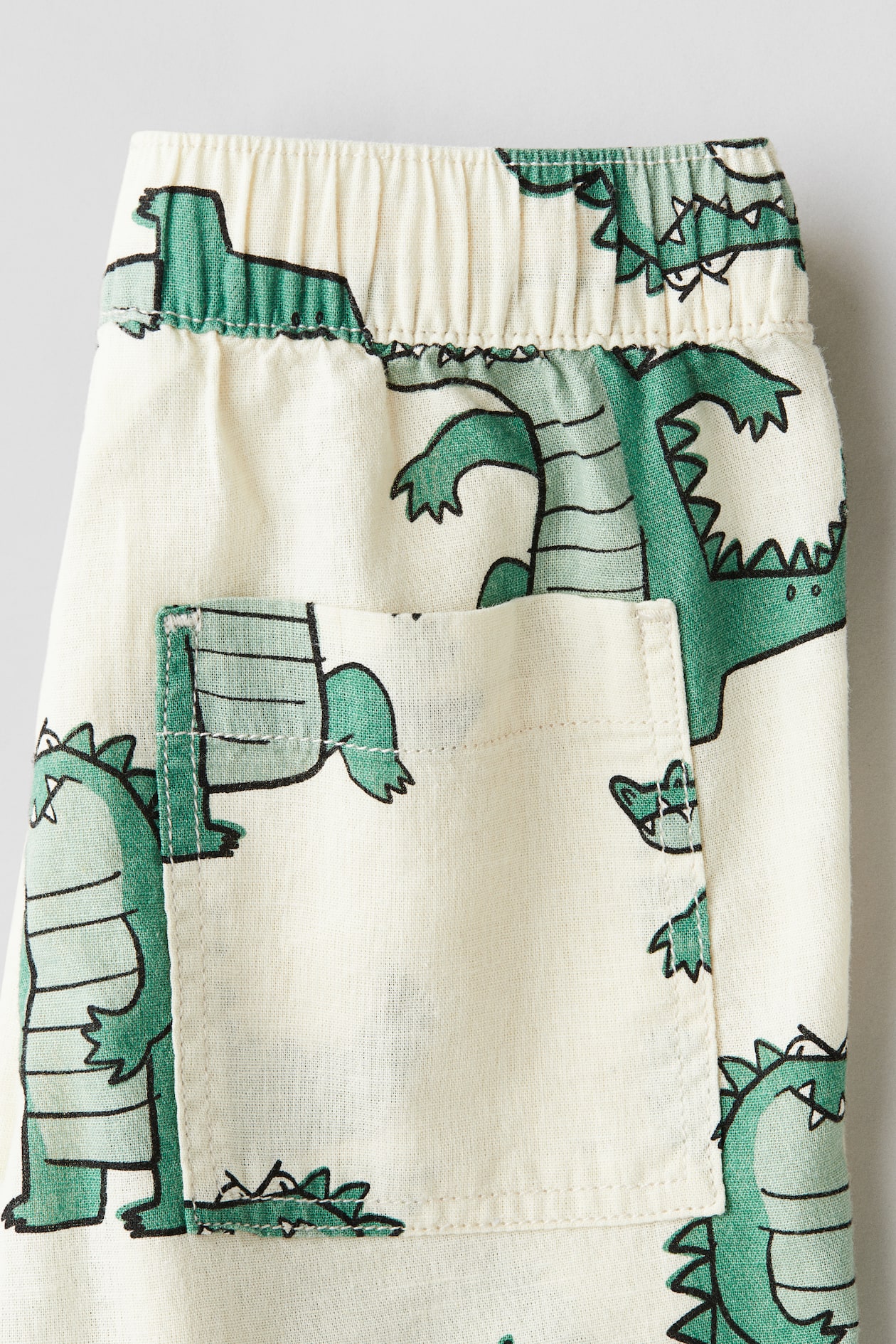 Light beige/alligators Linen-Blend Shorts for kids - Clothing | H&M CA