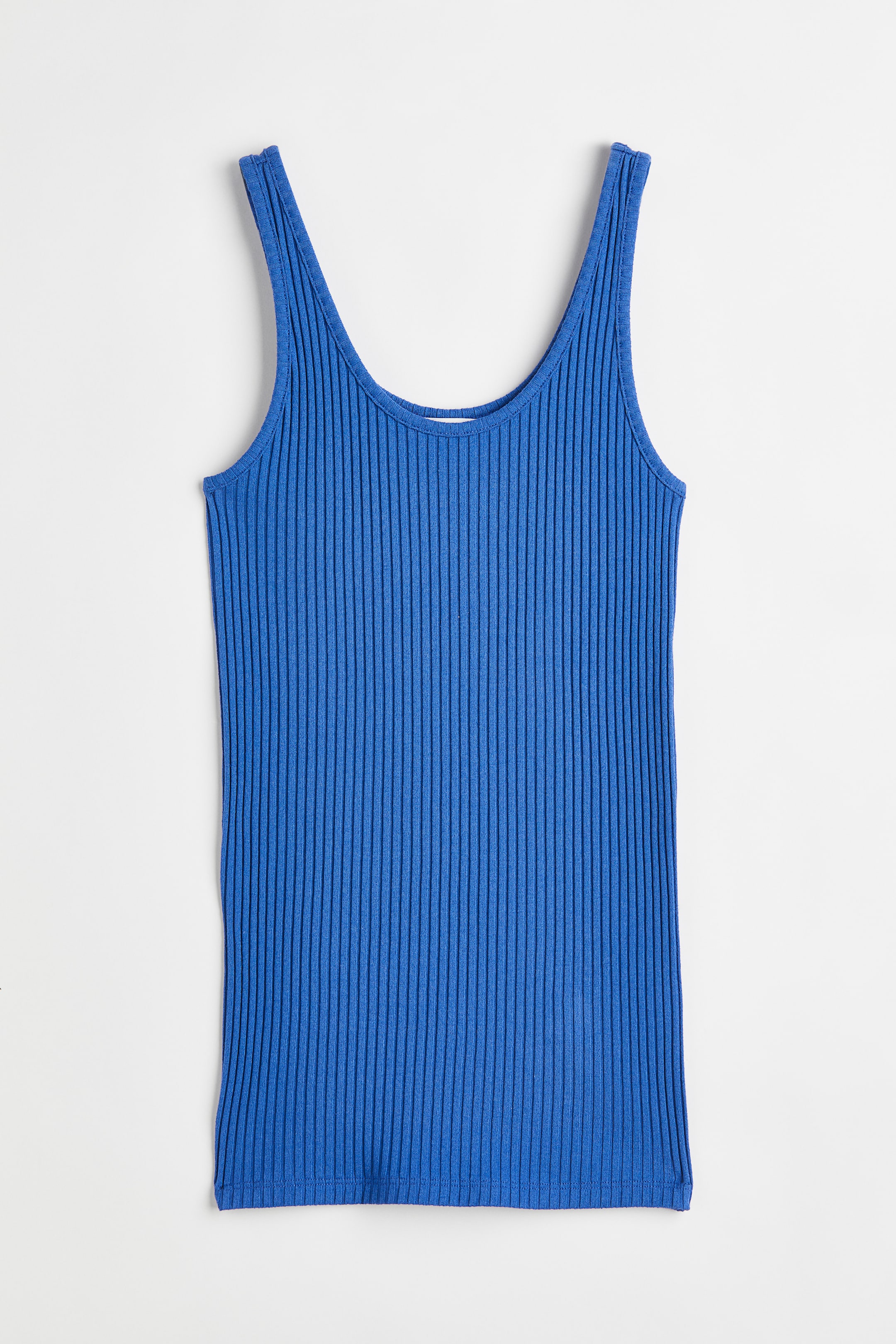 Women's Blue Ribbed vest top | H&M GB
