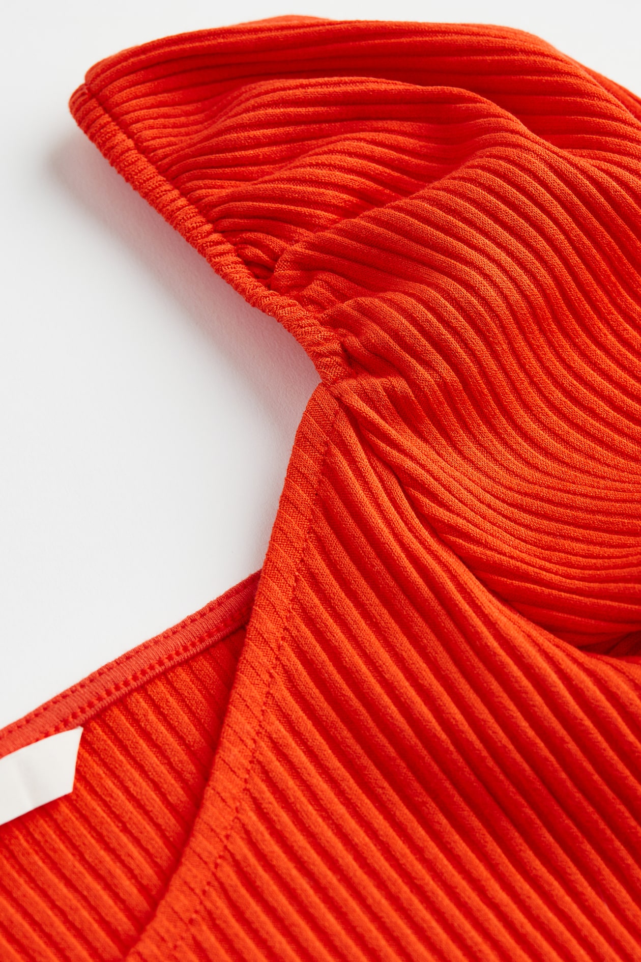 Ribbed short top - Bright orange - Ladies | H&M GB