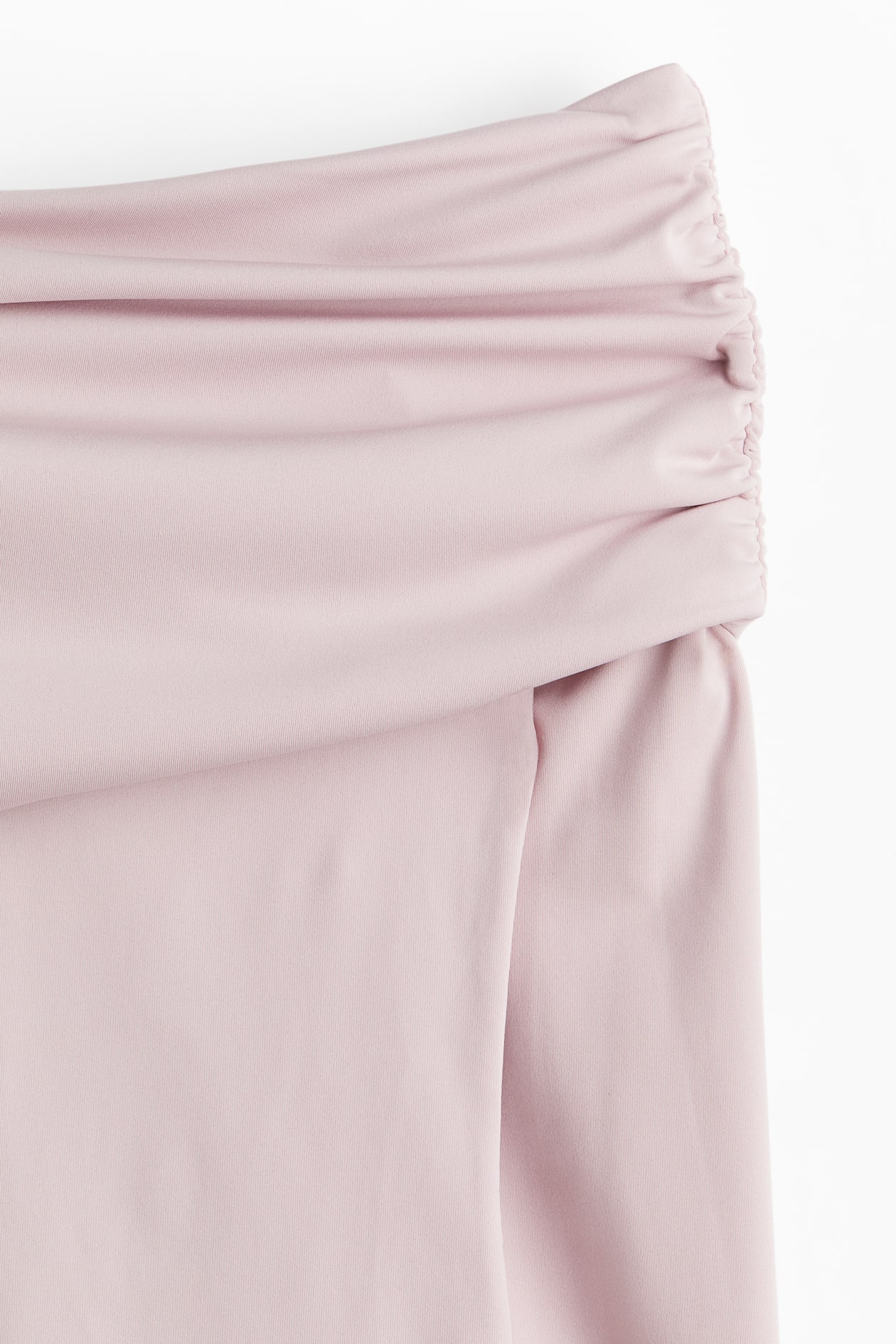 Women's Light dusty pink Gathered Off-the-Shoulder Top | H&M US