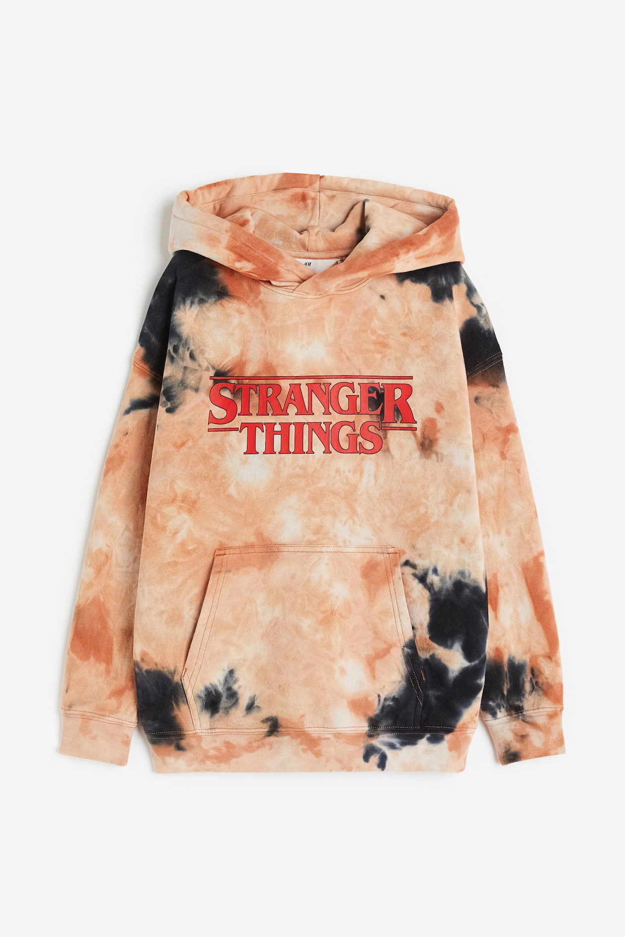 Chandail en molleton à capuchon avec motif - Beige/Stranger Things ...