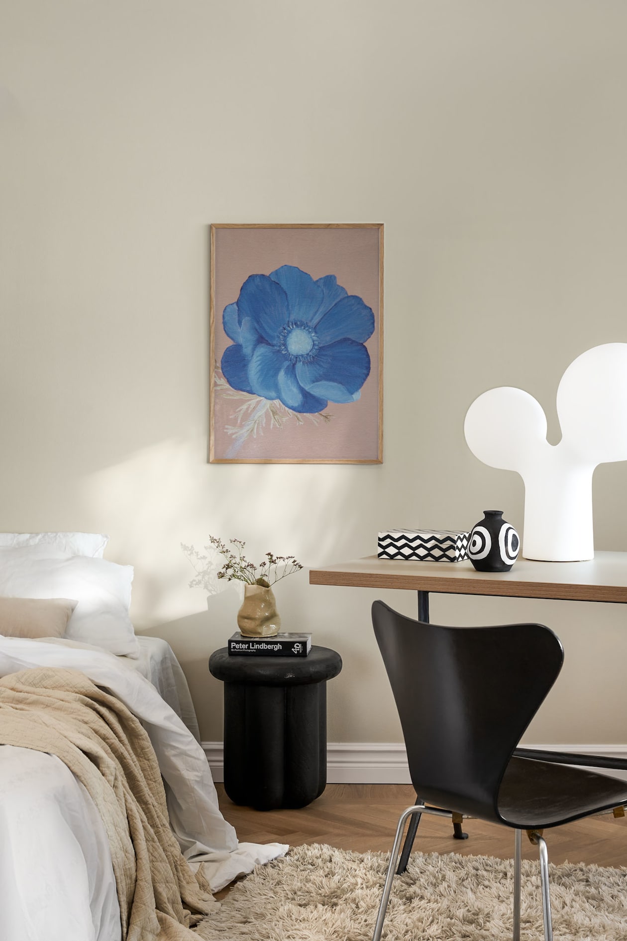 Blue Flower Plakat - Blå/brun - Home All | H&M DK