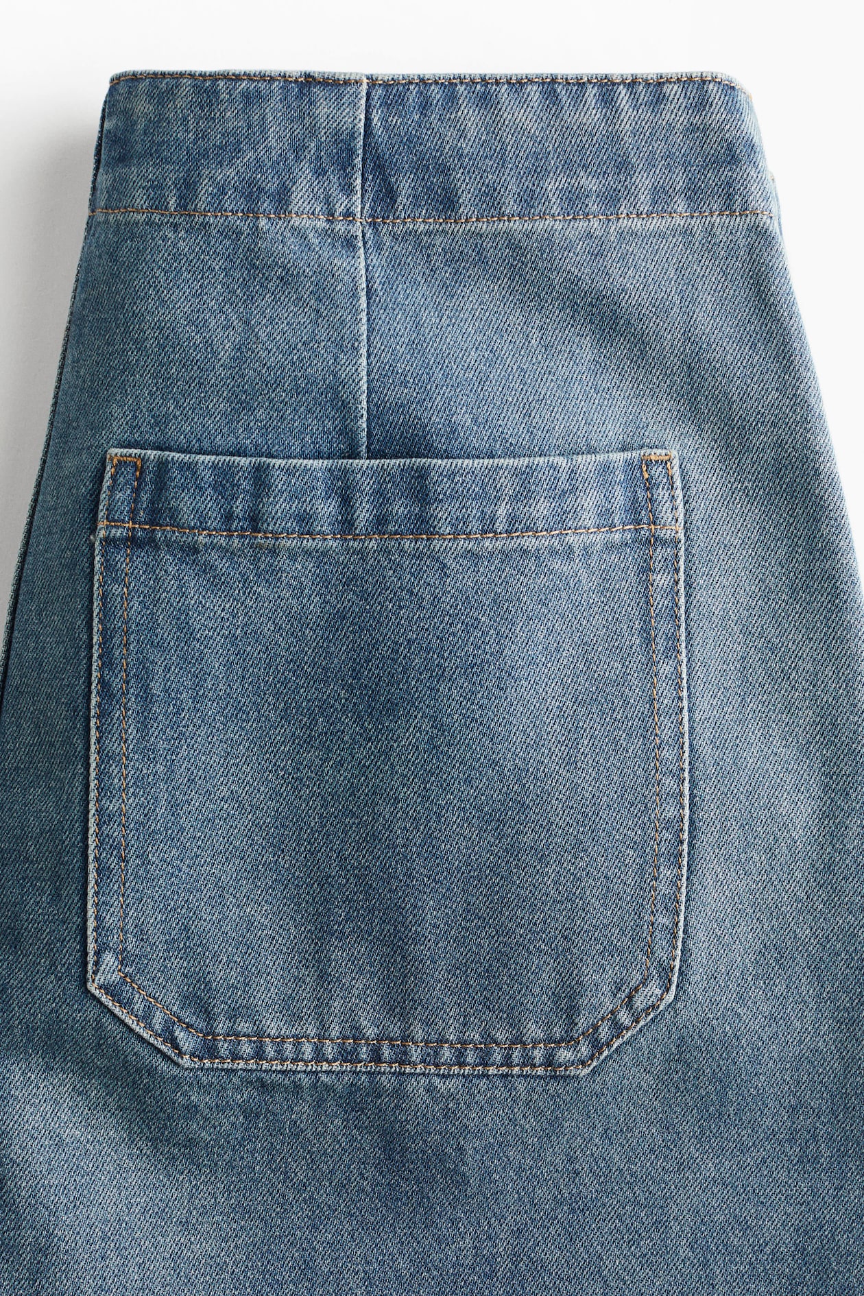 レースアップ デニムミニスカート - デニムブルー - レディース | H&M JP