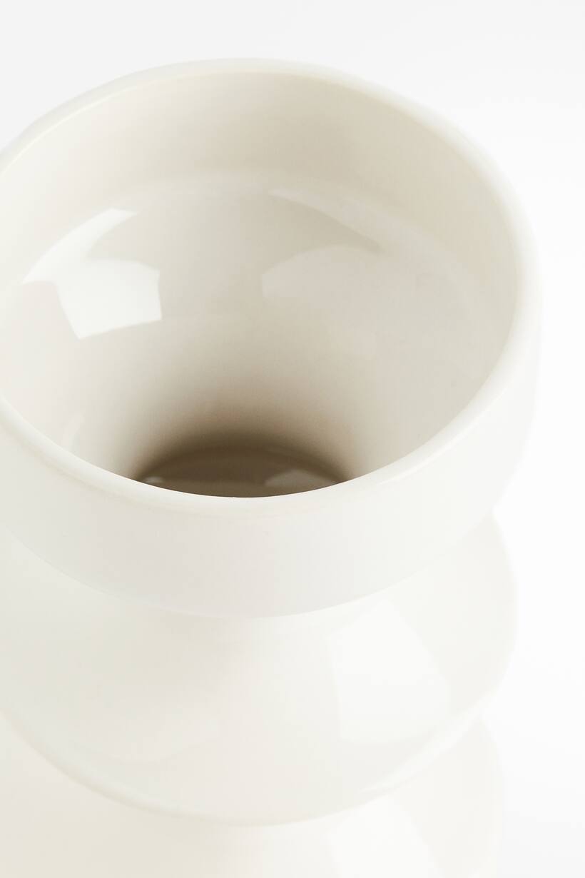 Stoneware Vase - White - Home All | H&M US