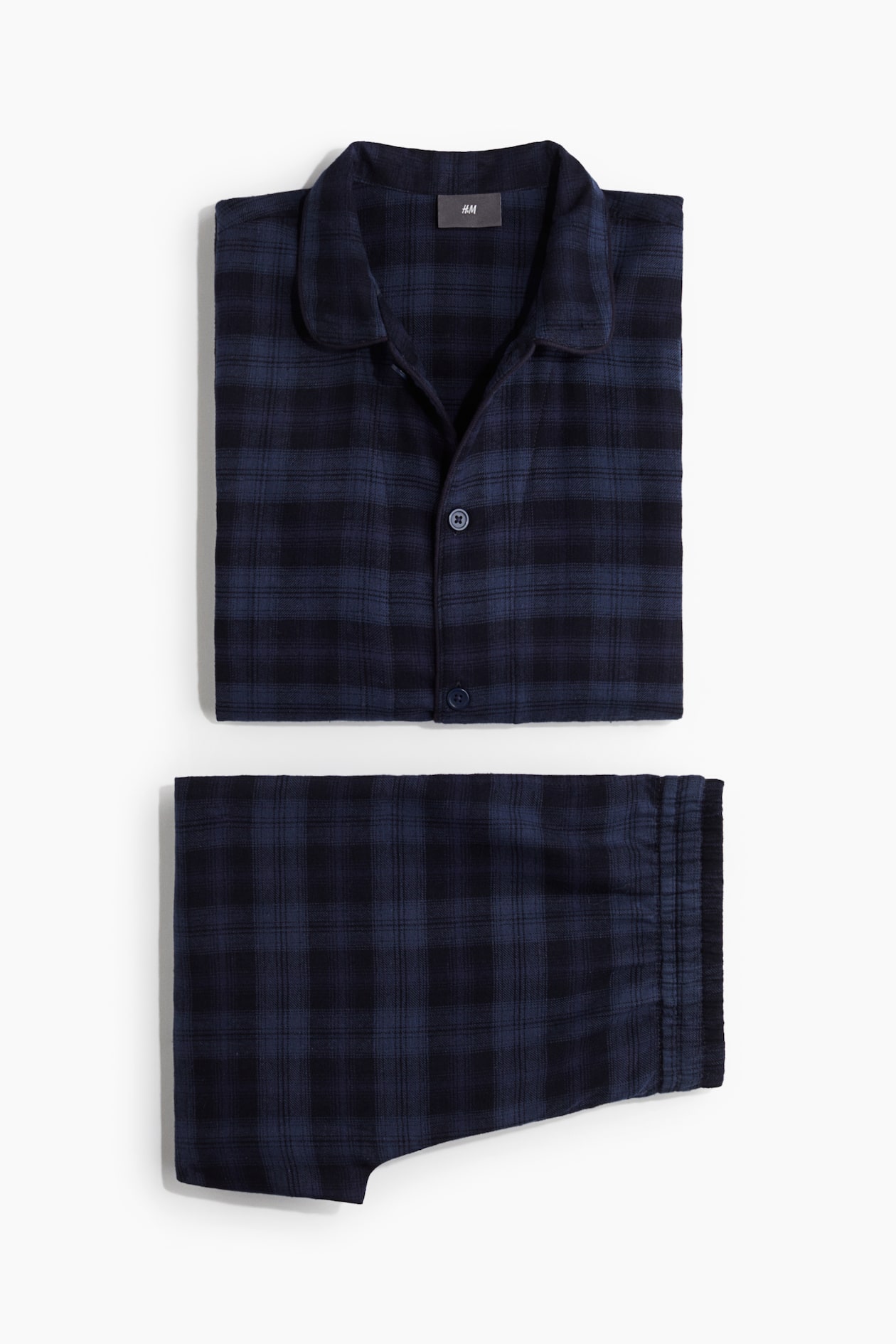 Men’s Navy blue Flannel pyjamas | H&M GB