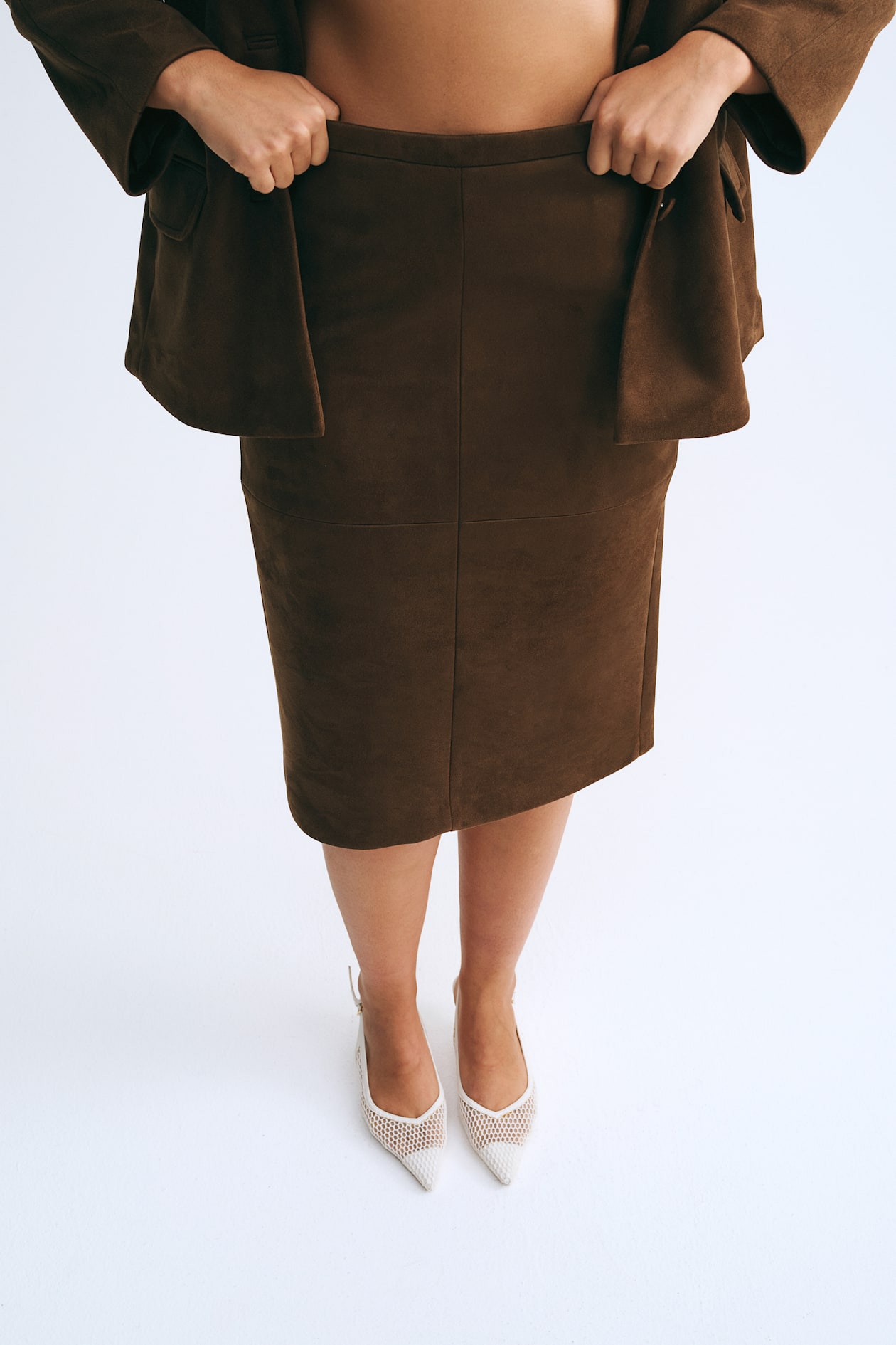 Pencil Skirt - Dark brown - Ladies | H&M US