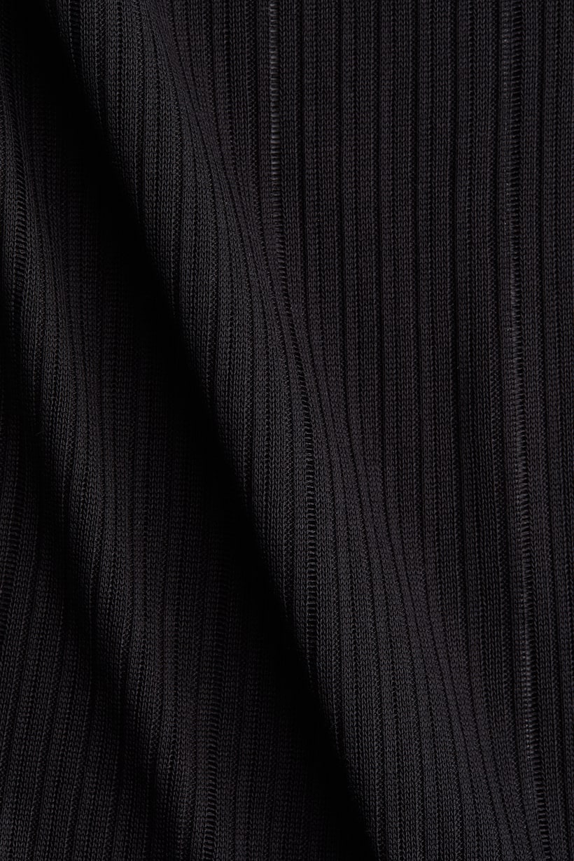 Rib-knit vest top - Black - Ladies | H&M US