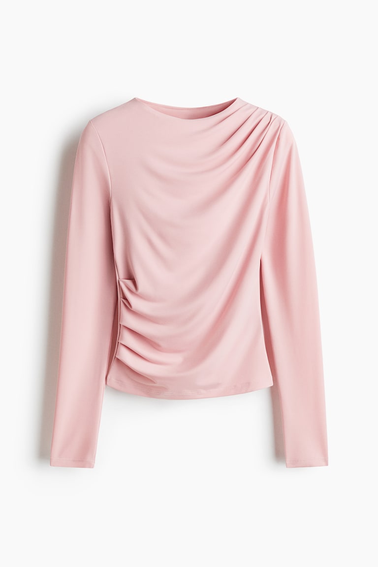 Top drapeado - Rosa claro - Ladies | H&M MX