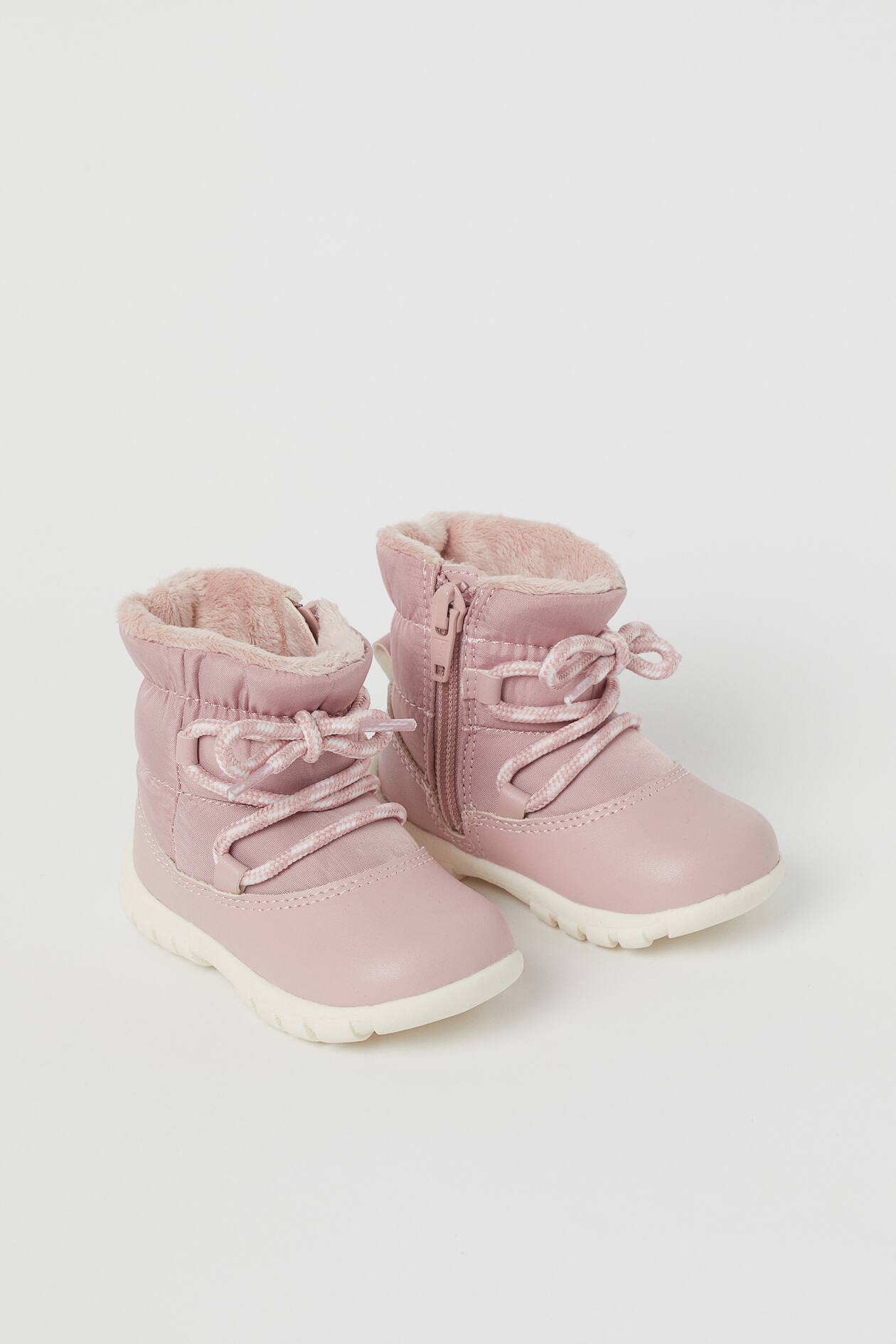 Suni Koyun Yünü Astarlı Bot - Açık pembe - ÇOCUK | H&M TR