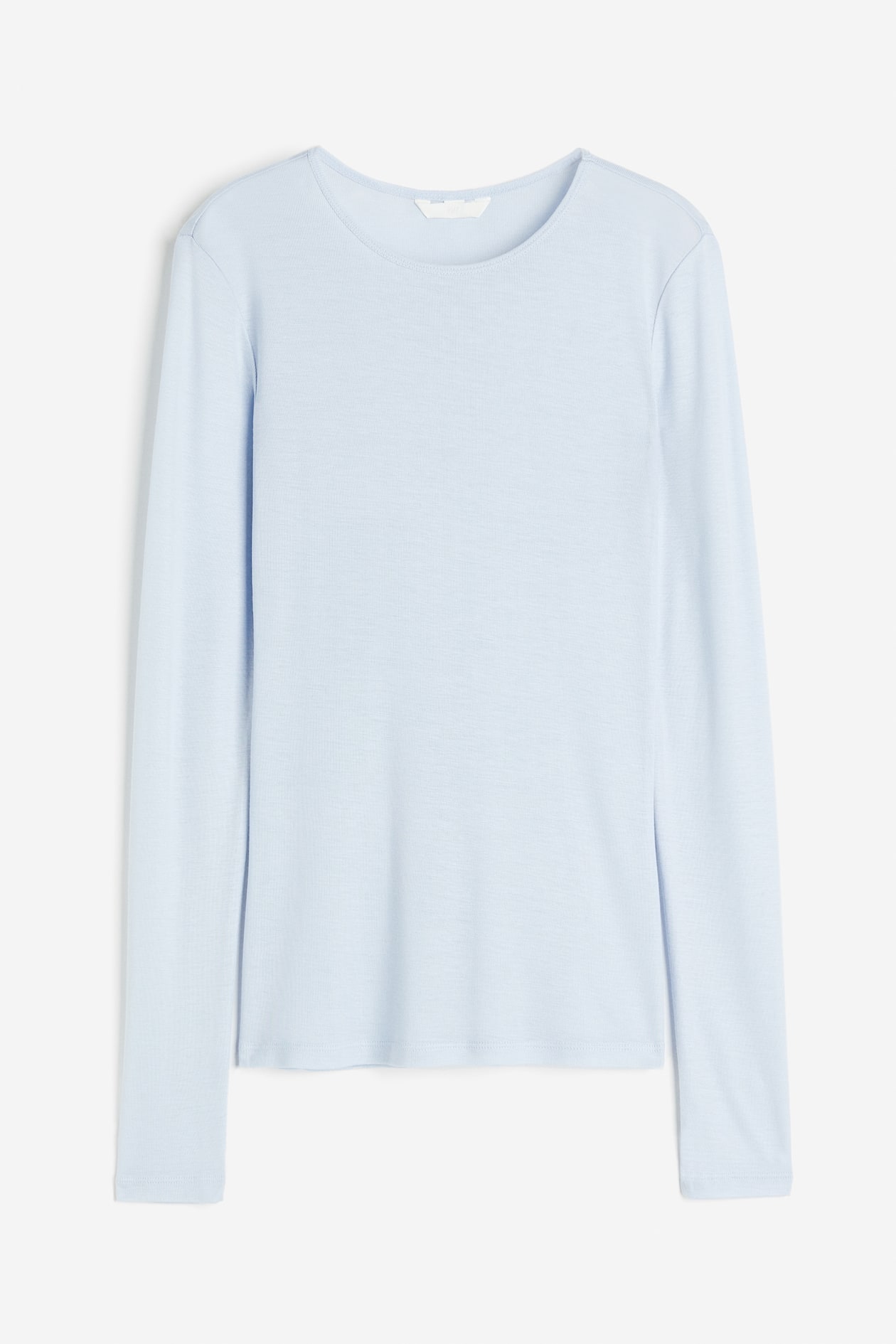 Langarmshirt aus Lyocell - Hellblau - Ladies | H&M DE