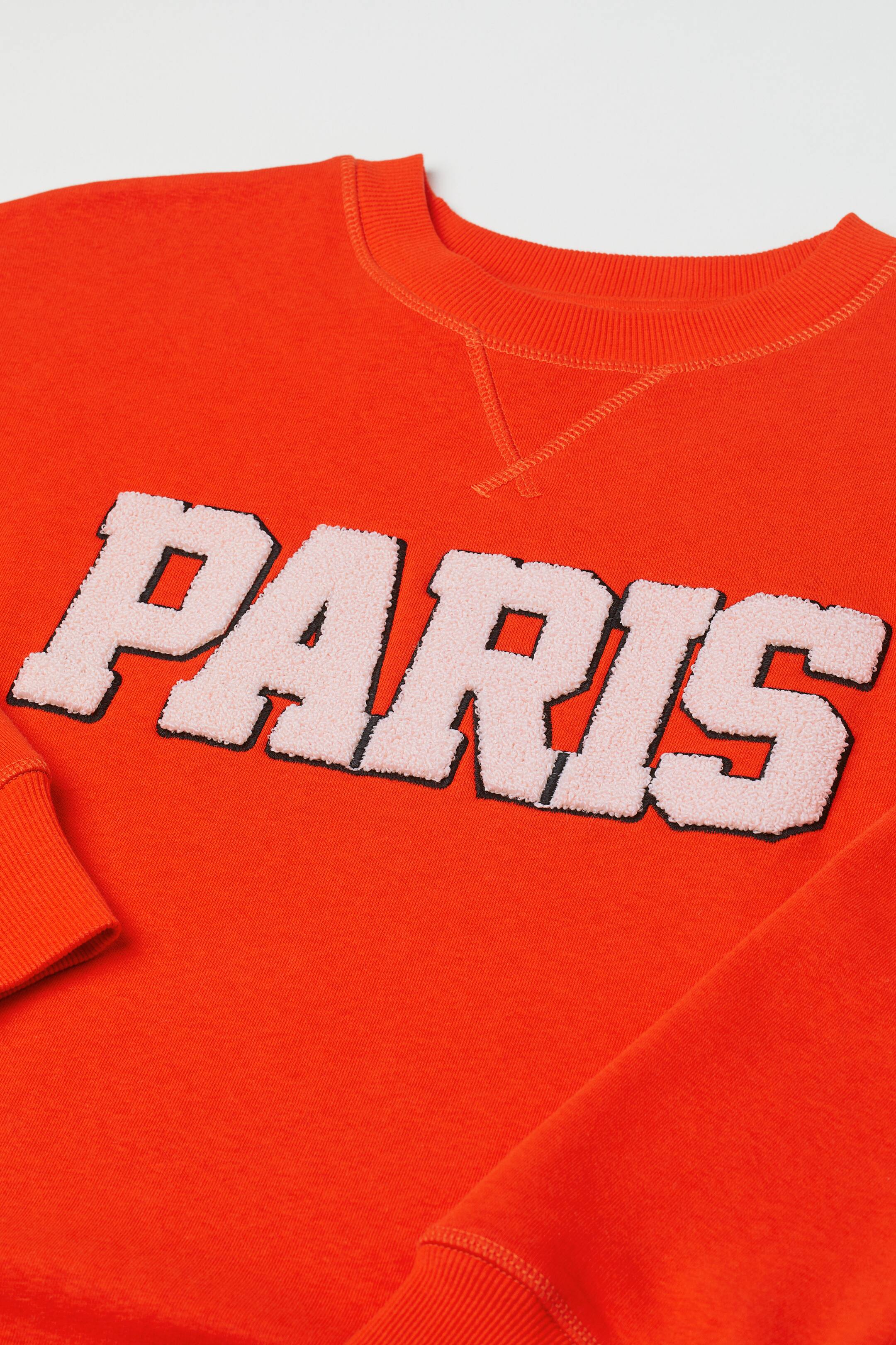 Sweatshirt - Orange-red/Paris - Ladies | H&M CA