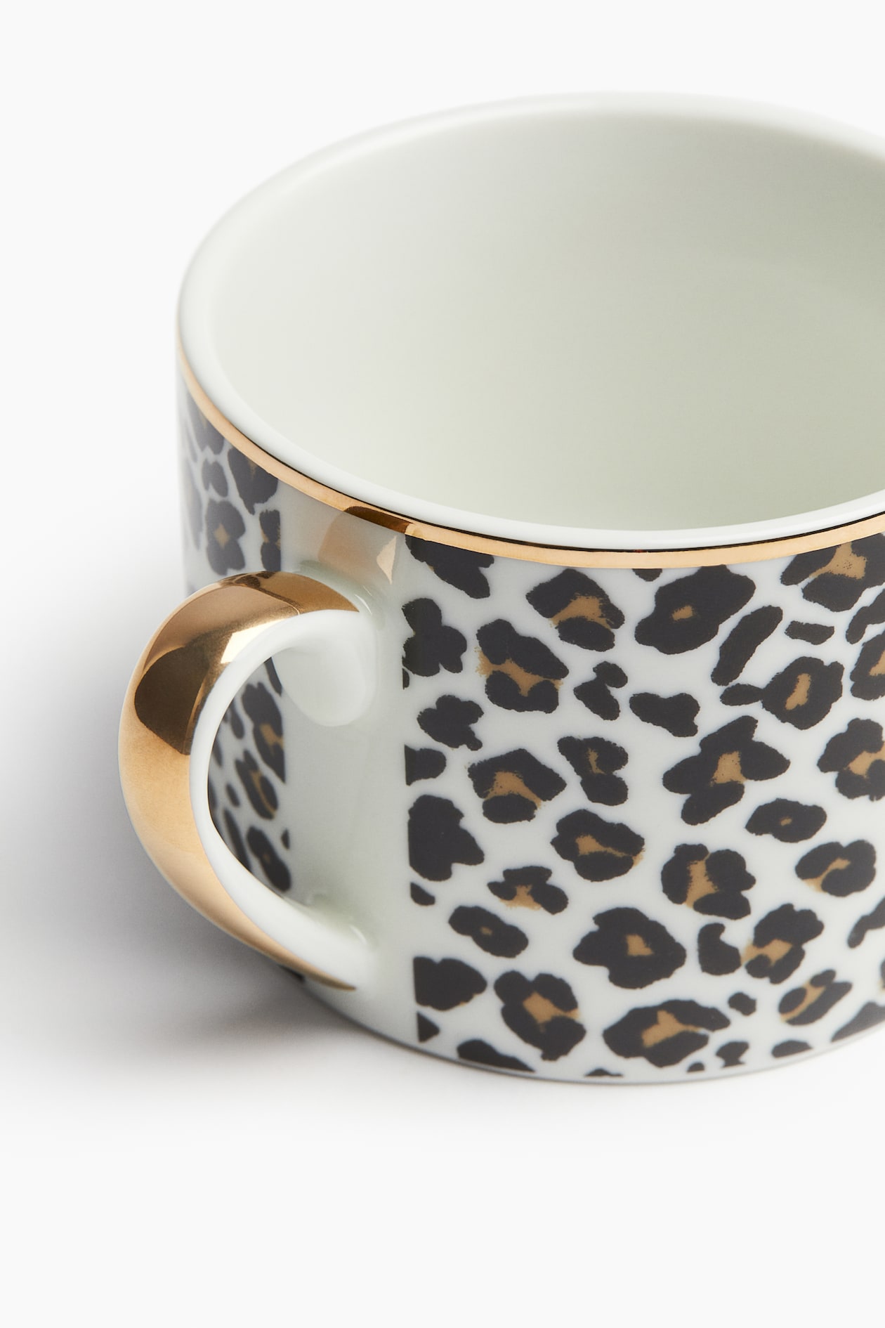Porcelain Cup - White/leopard print - Home All | H&M US