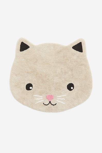 Cat-shaped rug - Light beige - Home All | H&M GB