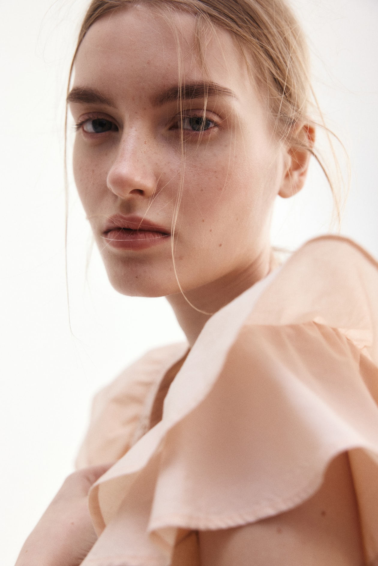 Blusa en bordado inglés - Rosa palo - Ladies | H&M MX