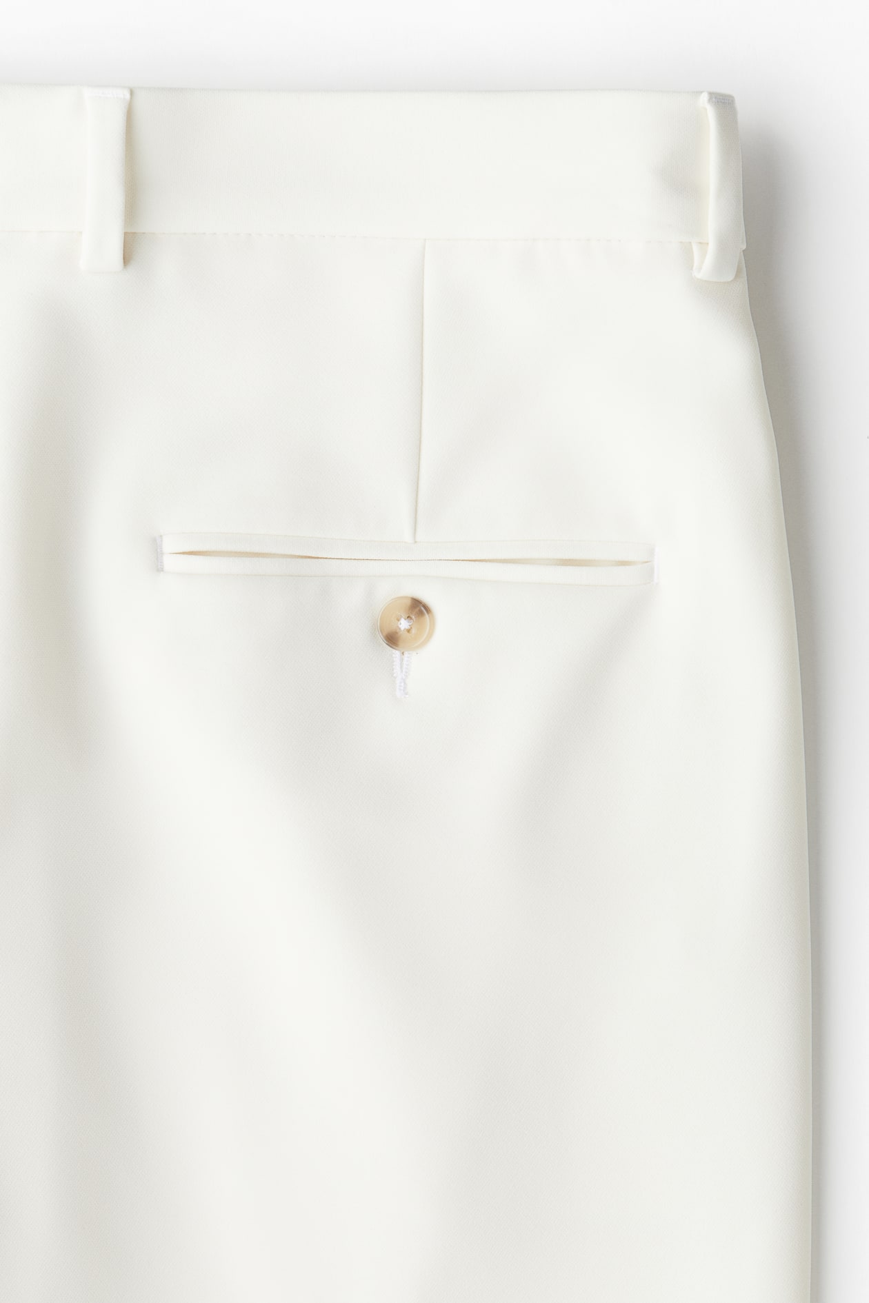 Men’s White Relaxed Fit Creased Pants | H&M CA