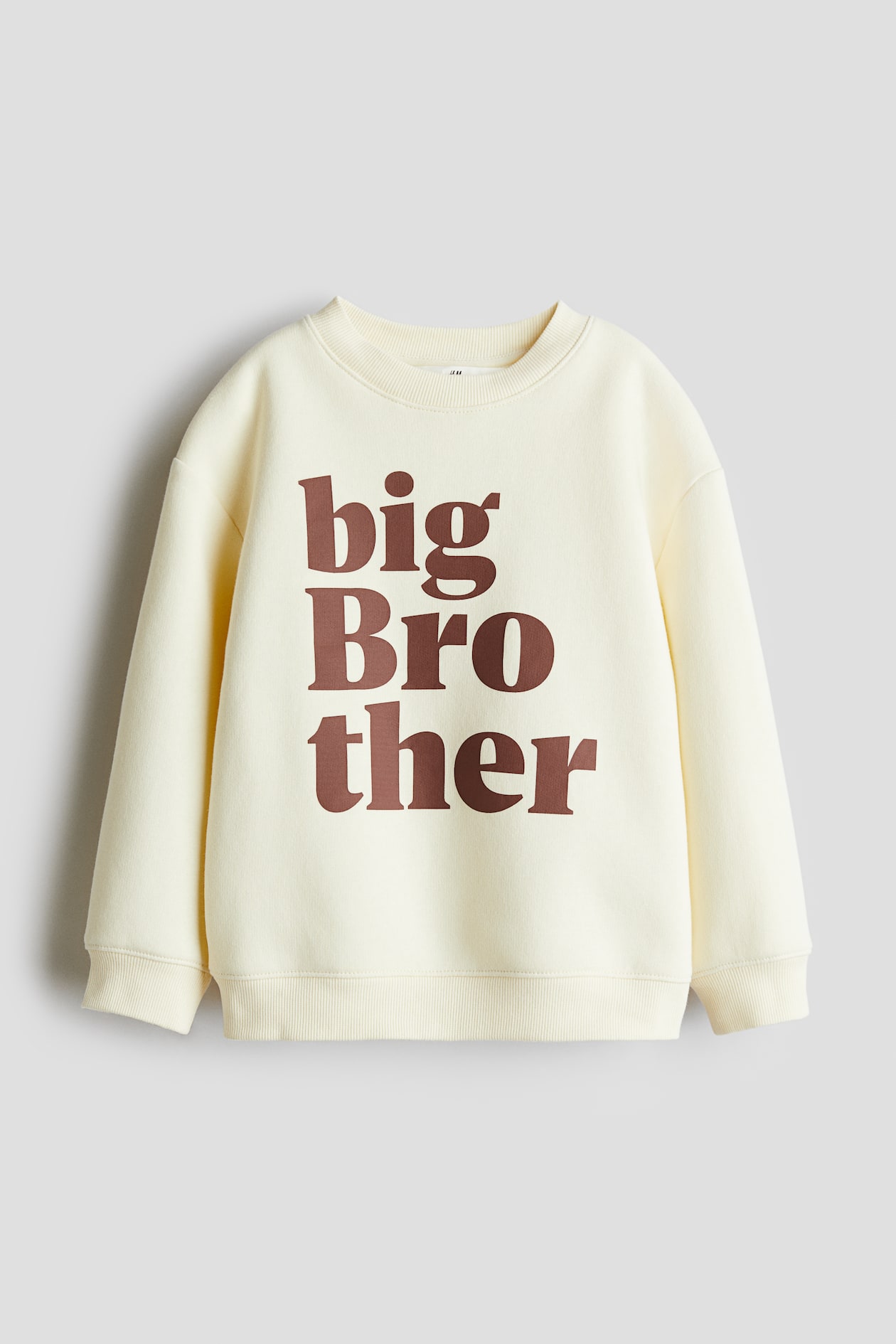 Light yellow/Big Brother Sweatshirt for kids | H&M US