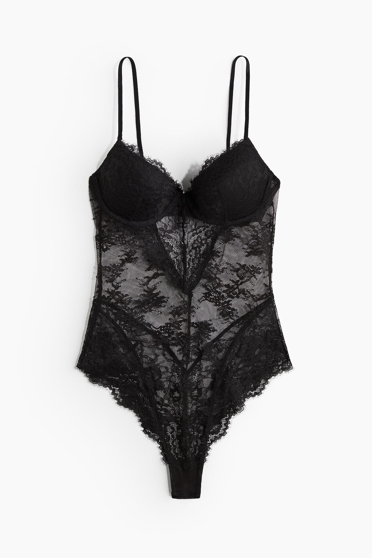 Lace Push-up Bodysuit - Black - Ladies | H&M US