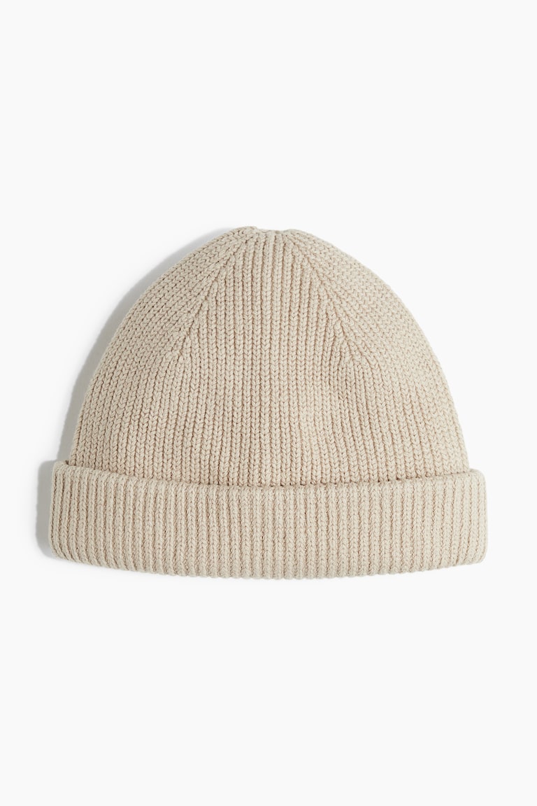 Rib-Knit Hat - Beige - Men | H&M US