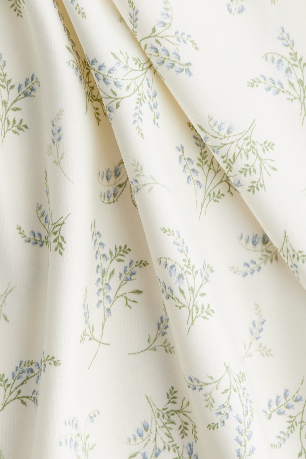 Women's Cream/Floral Satin drawstring skirt | H&M GB