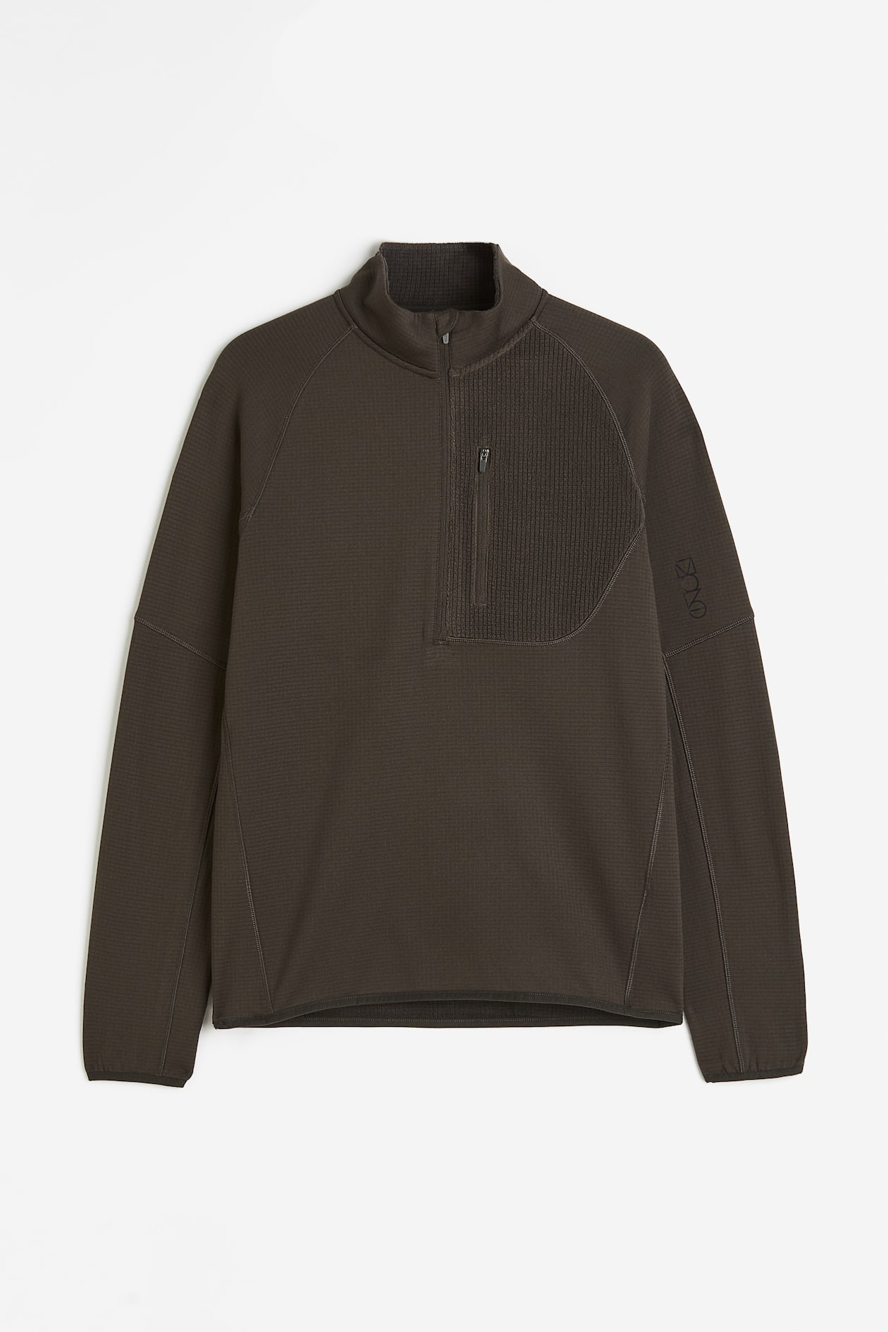 Slim Fit Mid layer top in DryMove™ - Dark grey - Men | H&M GB