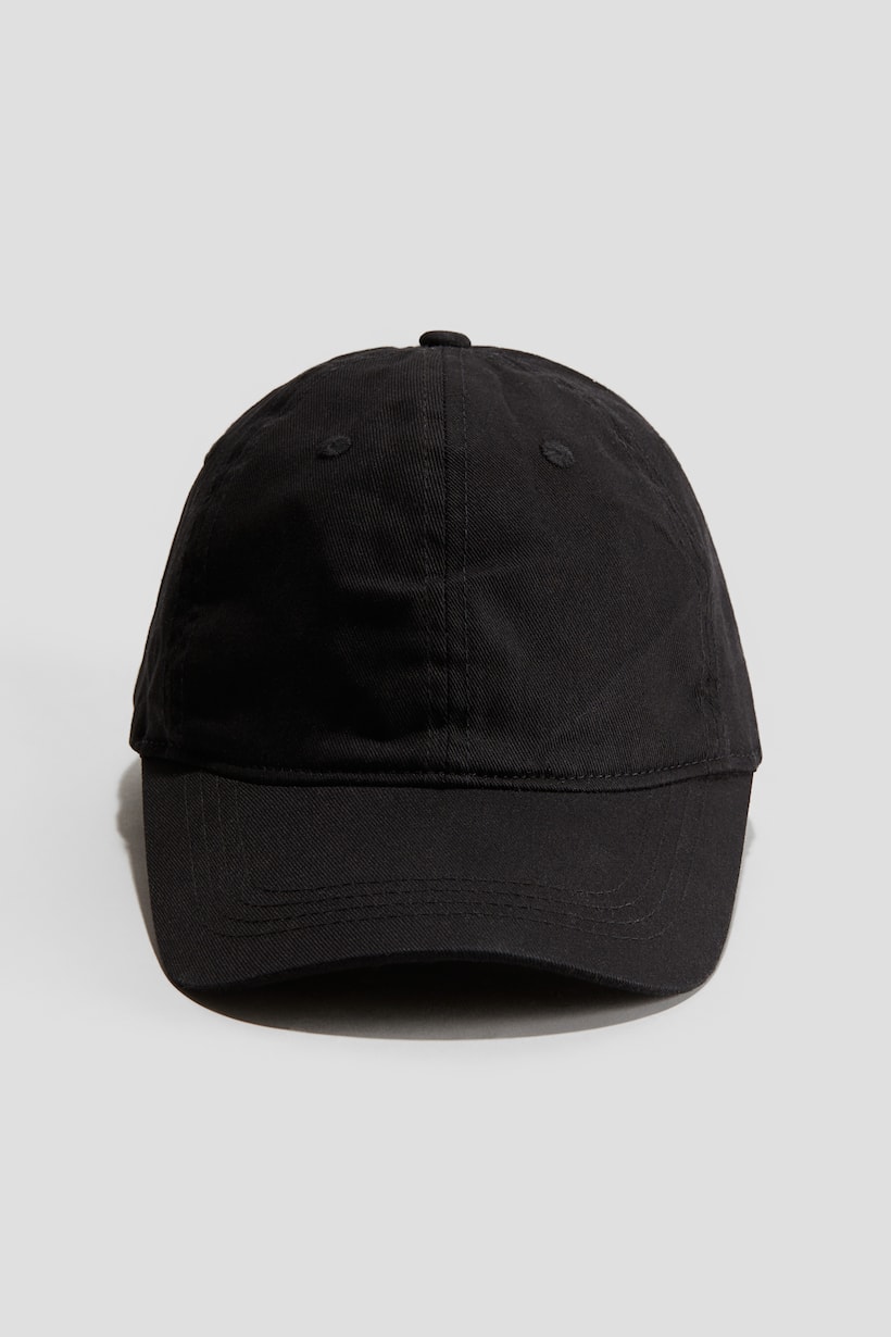 Black Cotton Twill Cap for kids | H&M CA