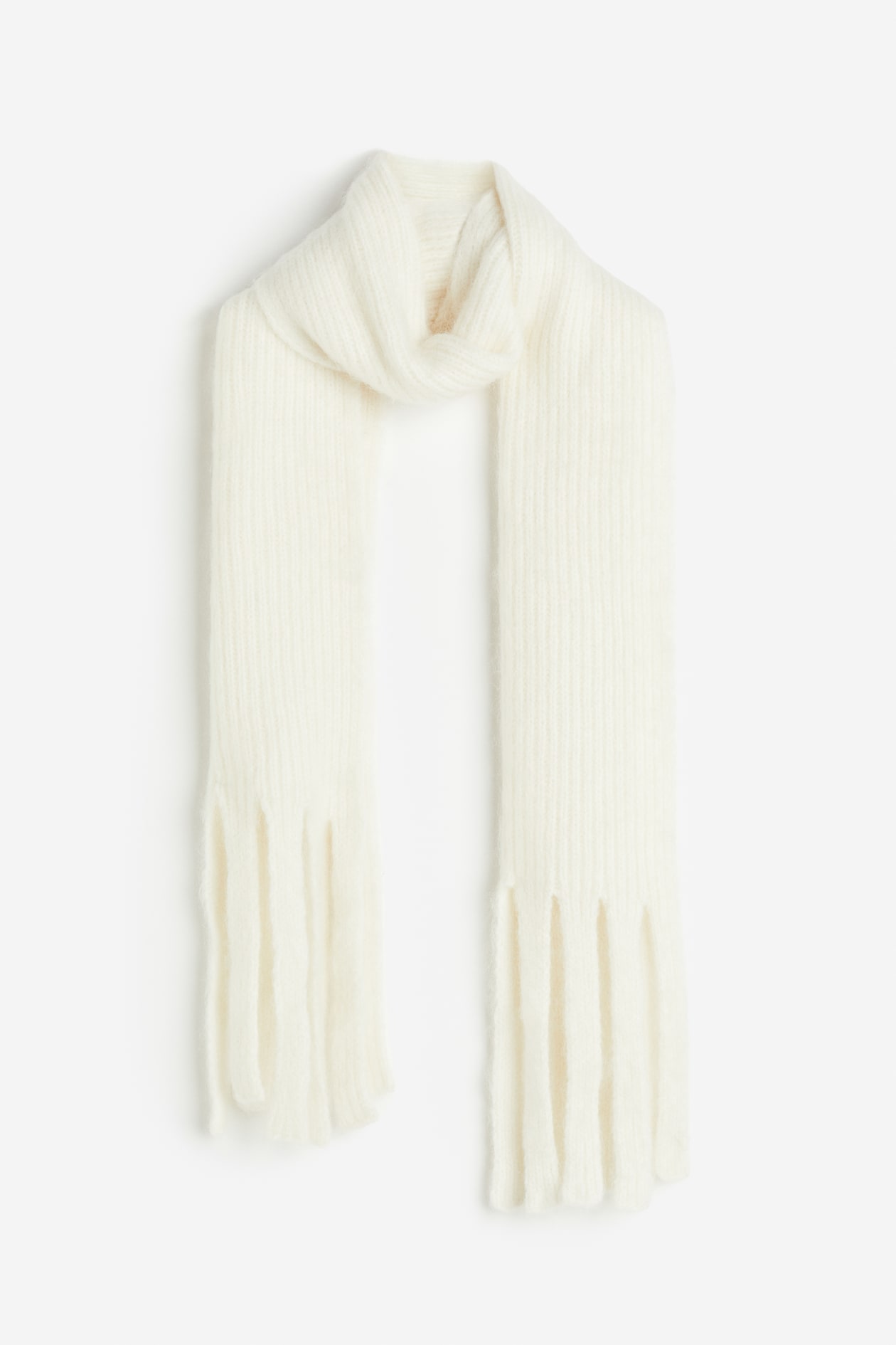 Mohair-blend Scarf - Cream - Ladies | H&M US