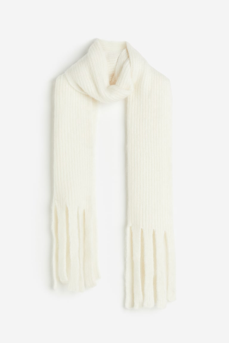 Mohair-blend Scarf - Cream - Ladies | H&M US