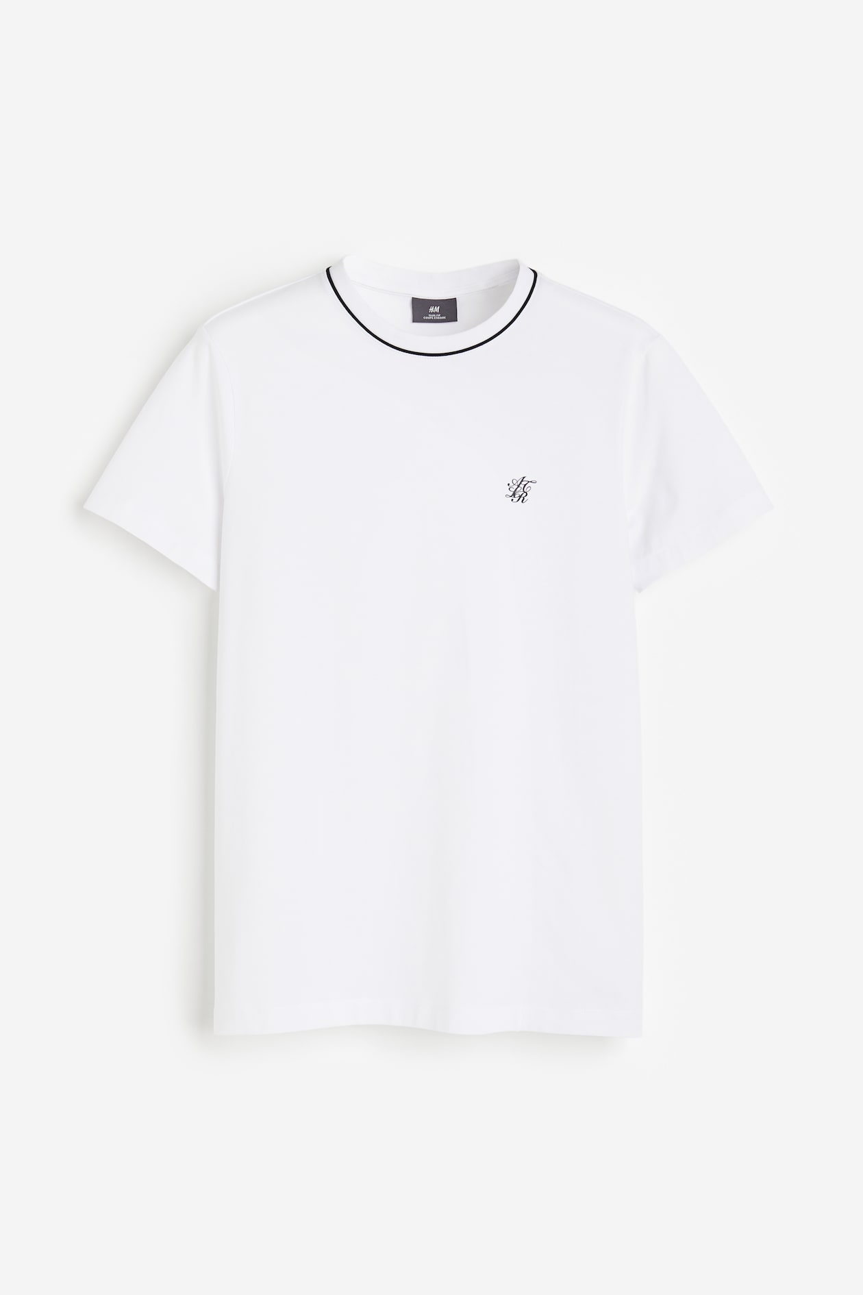 Men’s White Slim Fit T-shirt | H&M CA