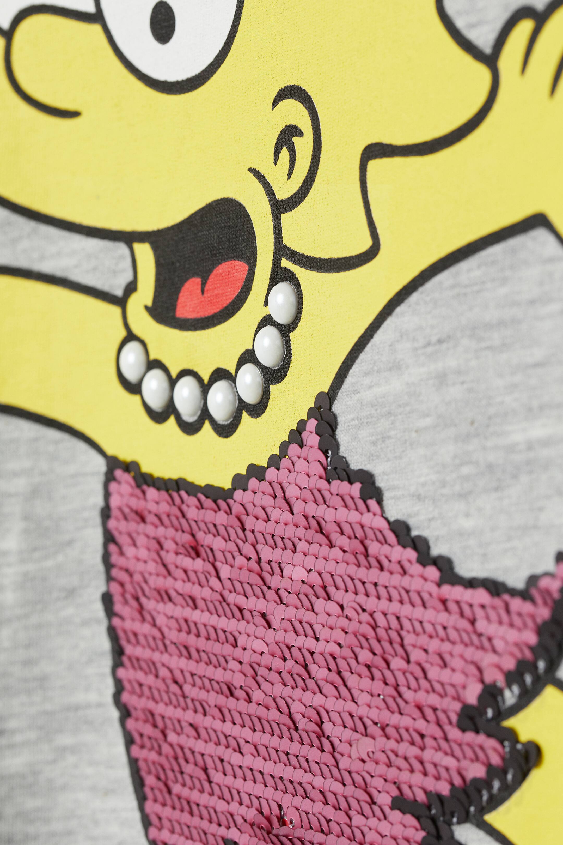 T-shirt with print motif - Grey marl/The Simpsons - Kids | H&M GR