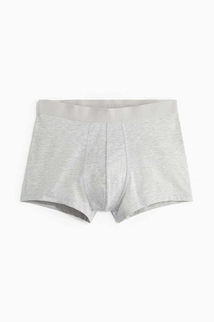 Men’s Gray melange 5-pack Short Boxer Briefs with Lycra® | H&M US