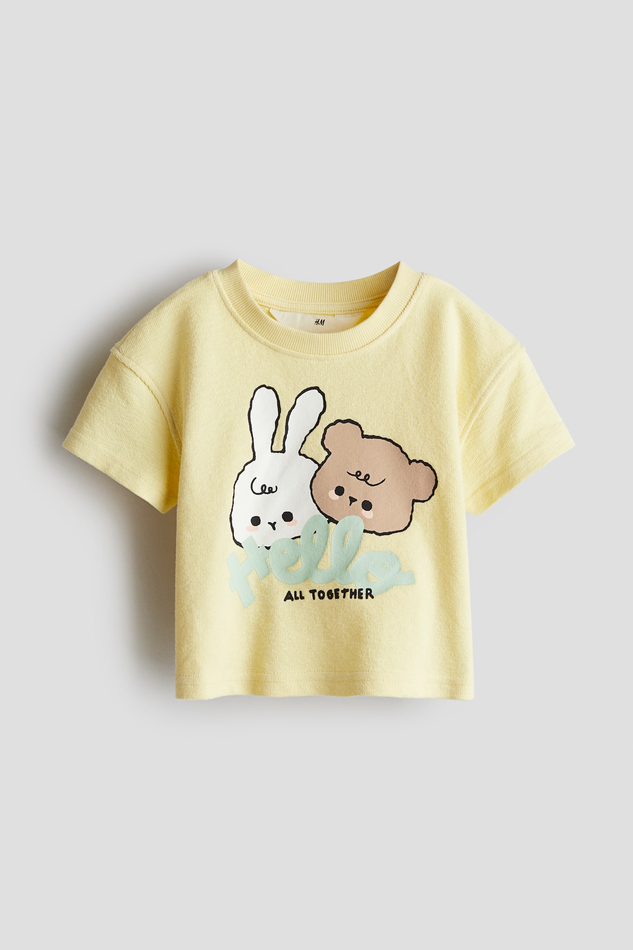 Yellow/Hello Boxy Top for kids | H&M PH