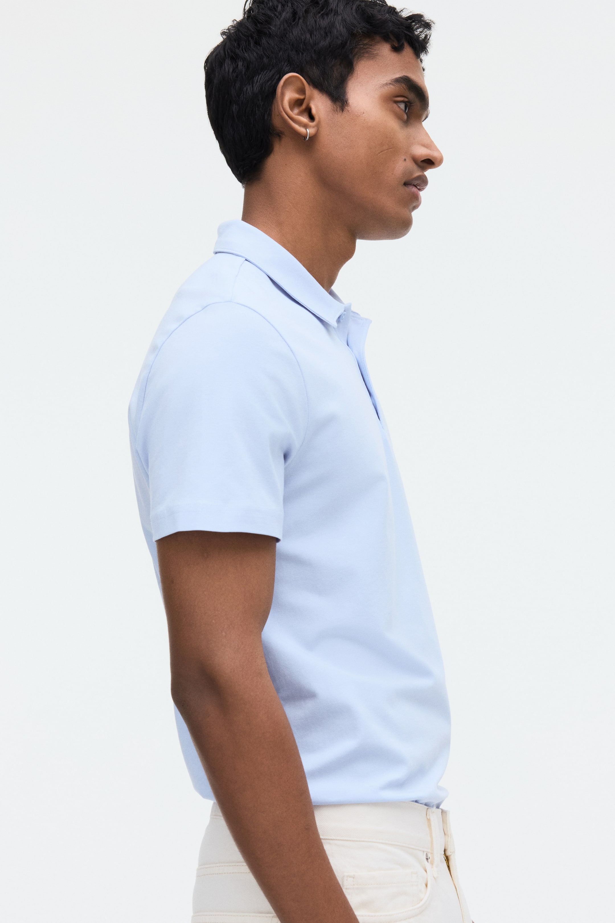 Men’s Light blue Slim-Fit Polo Shirt | H&M US