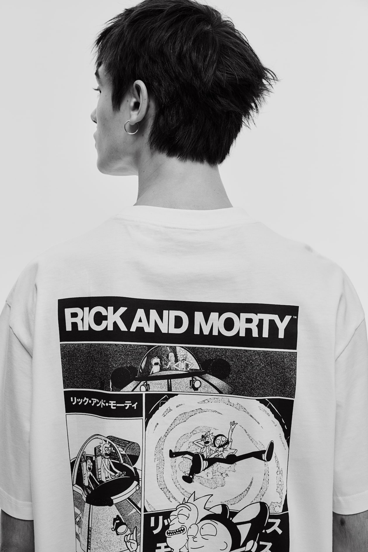 Men’s White/Rick and Morty Loose-Fit Printed T-Shirt | H&M CA