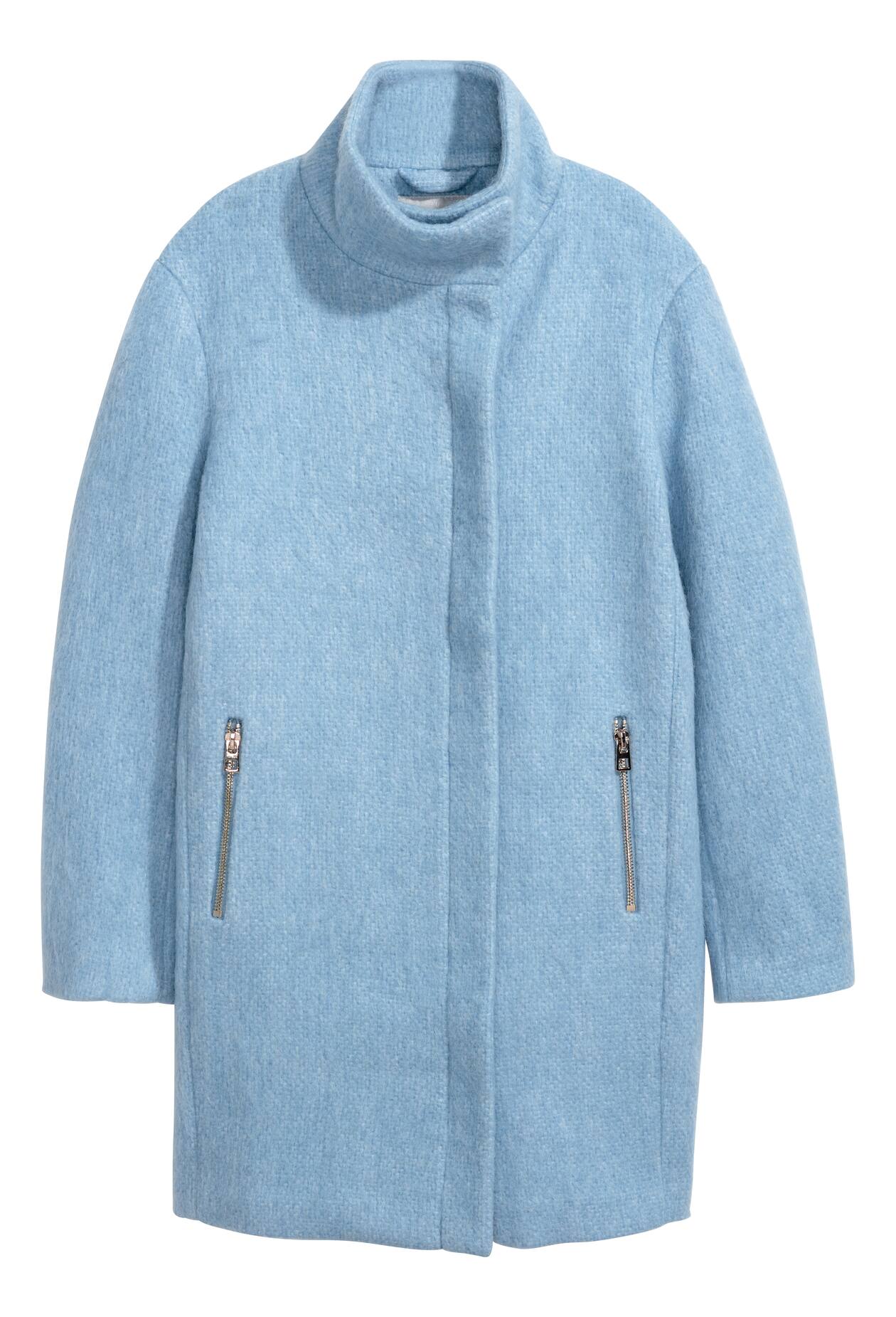 Abrigo en mezcla de lana - Azul claro - MUJER | H&M ES