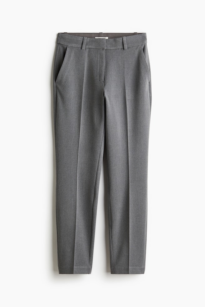 Women's Gray melange Slacks | H&M CA