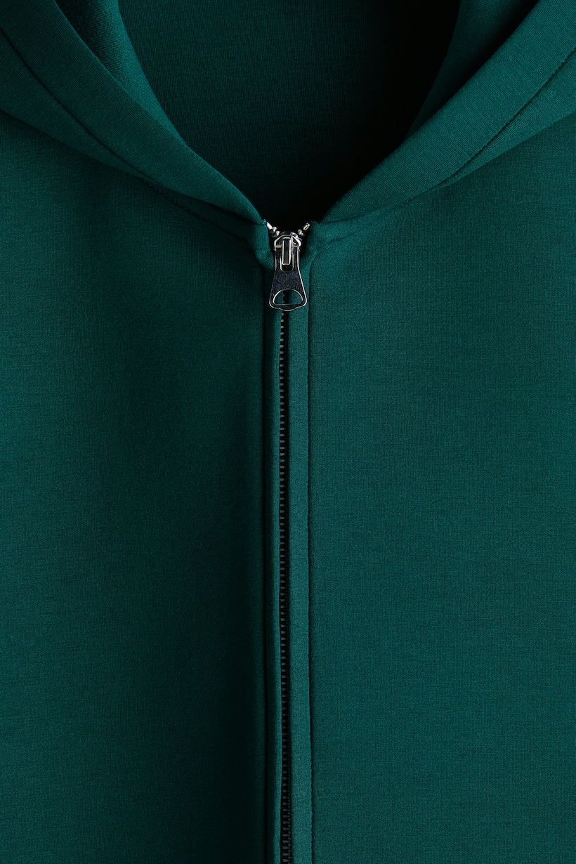 Sudadera con zíper Loose Fit en tela scuba - Azul cerceta oscuro - Men ...