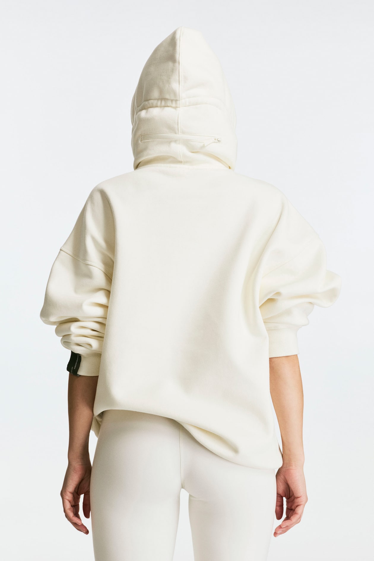 Women's White/Endorphins Sports Hoodie with Inflatable Collar | H&M CA