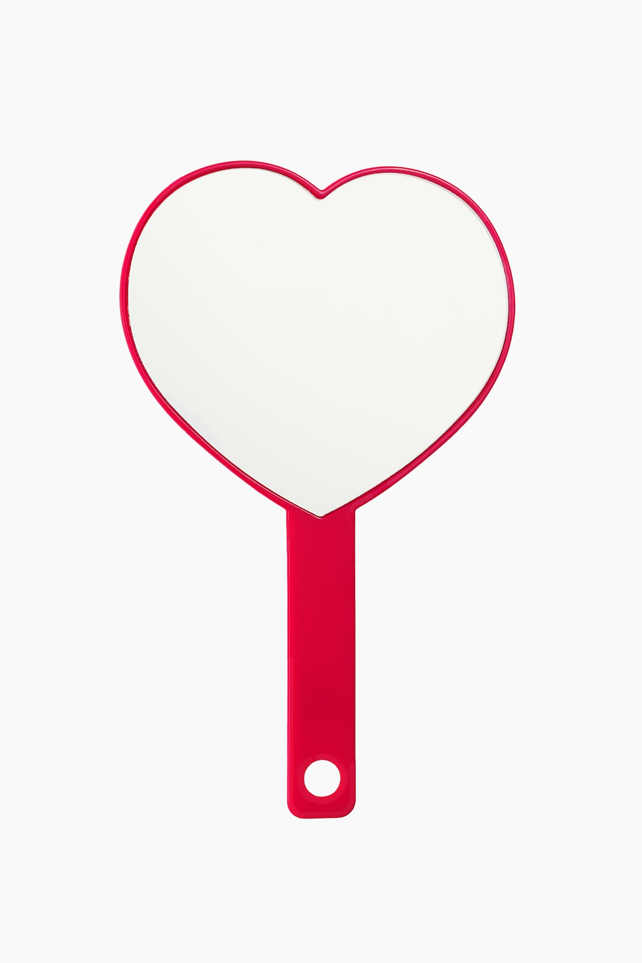 Heart-shaped Hand Mirror - Red - Beauty all | H&M US