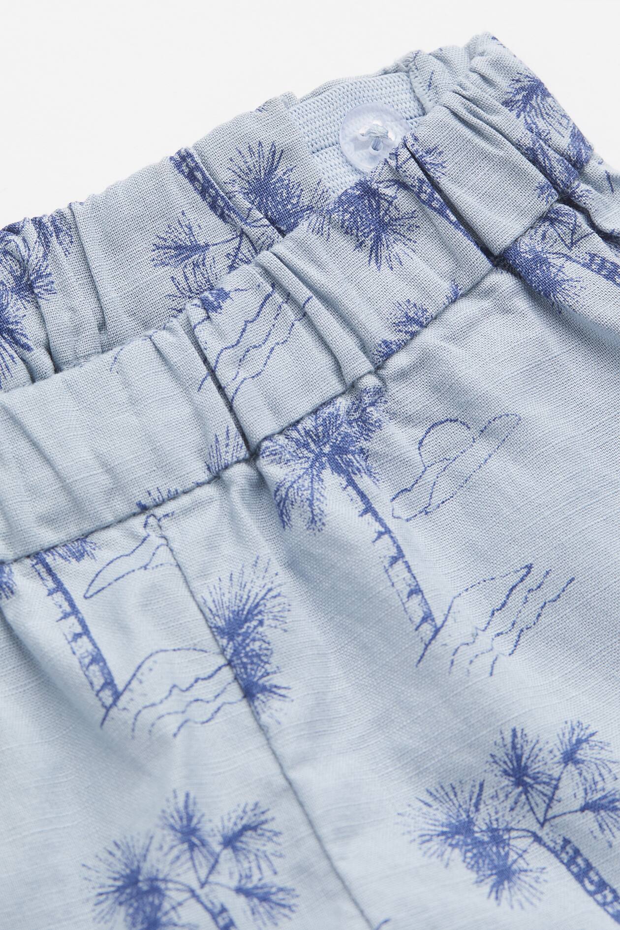 2-piece set - Light blue/Palm trees - Kids | H&M IE