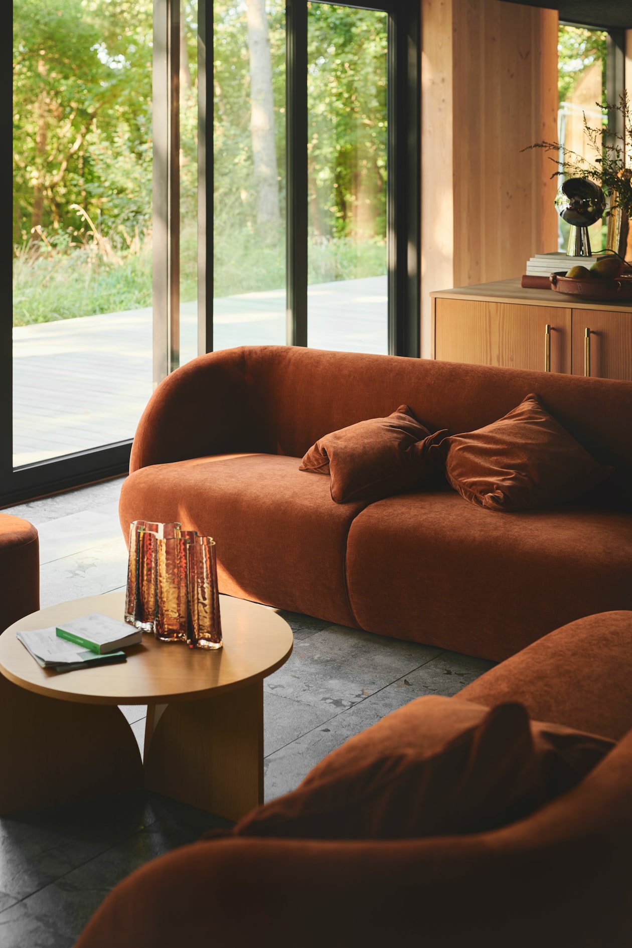 Paula 3-zitsbank - Moss Rust - SOFACOMPANY - HOME | H&M NL