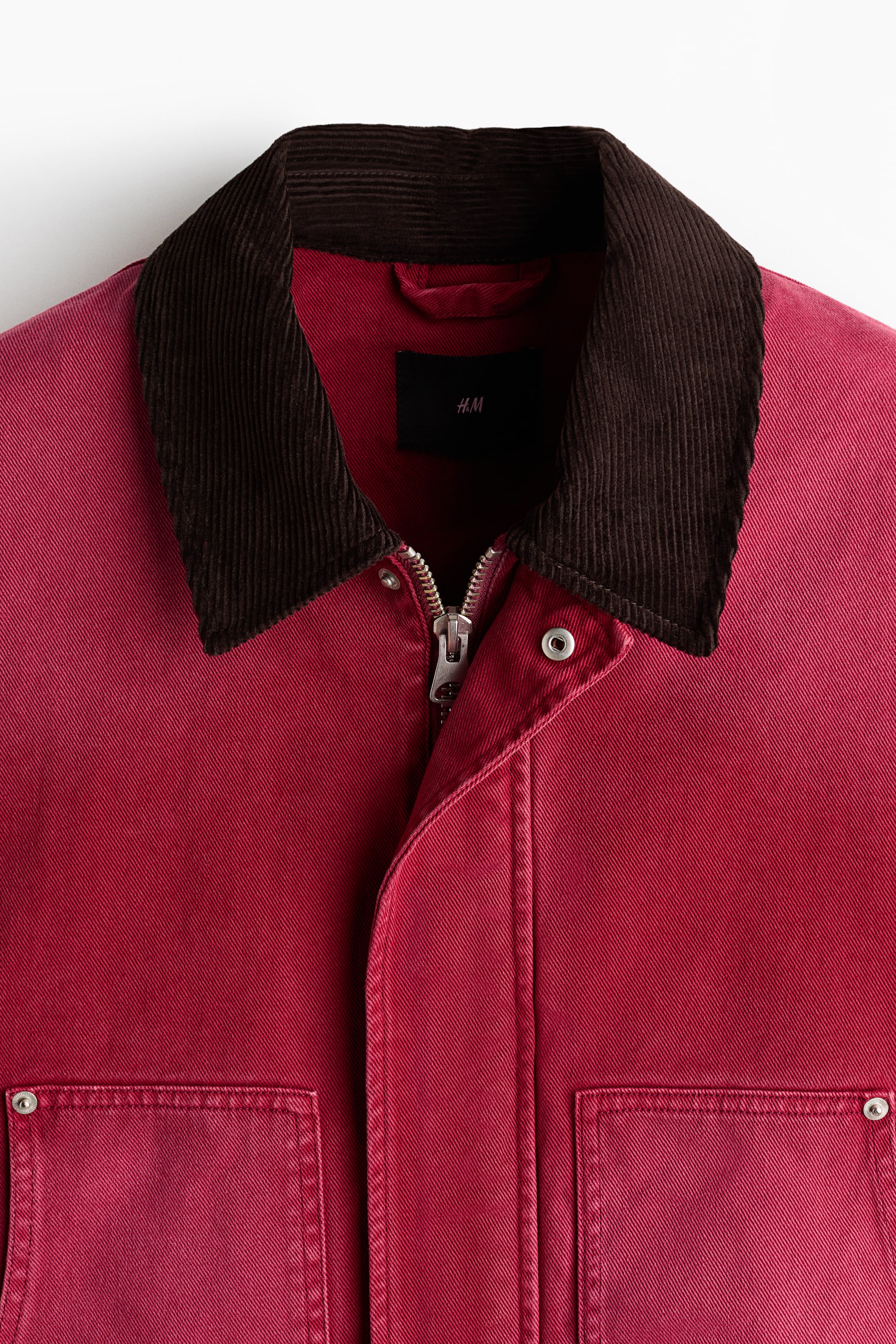 Men’s Red/color block Short Workwear Jacket | H&M CA