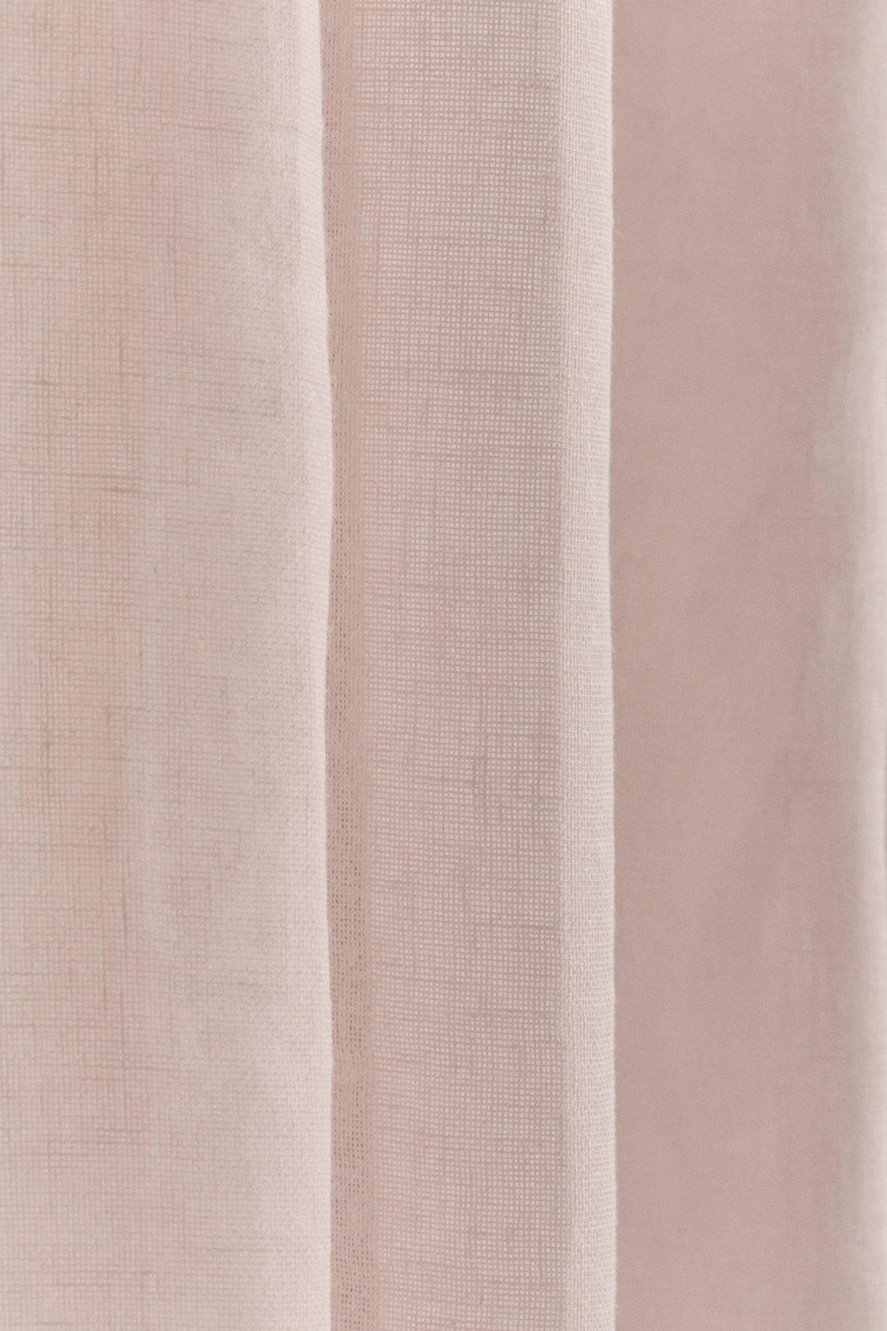 2-pack Paneles de cortina en mezcla de lino - Rosa claro - Home All | H ...