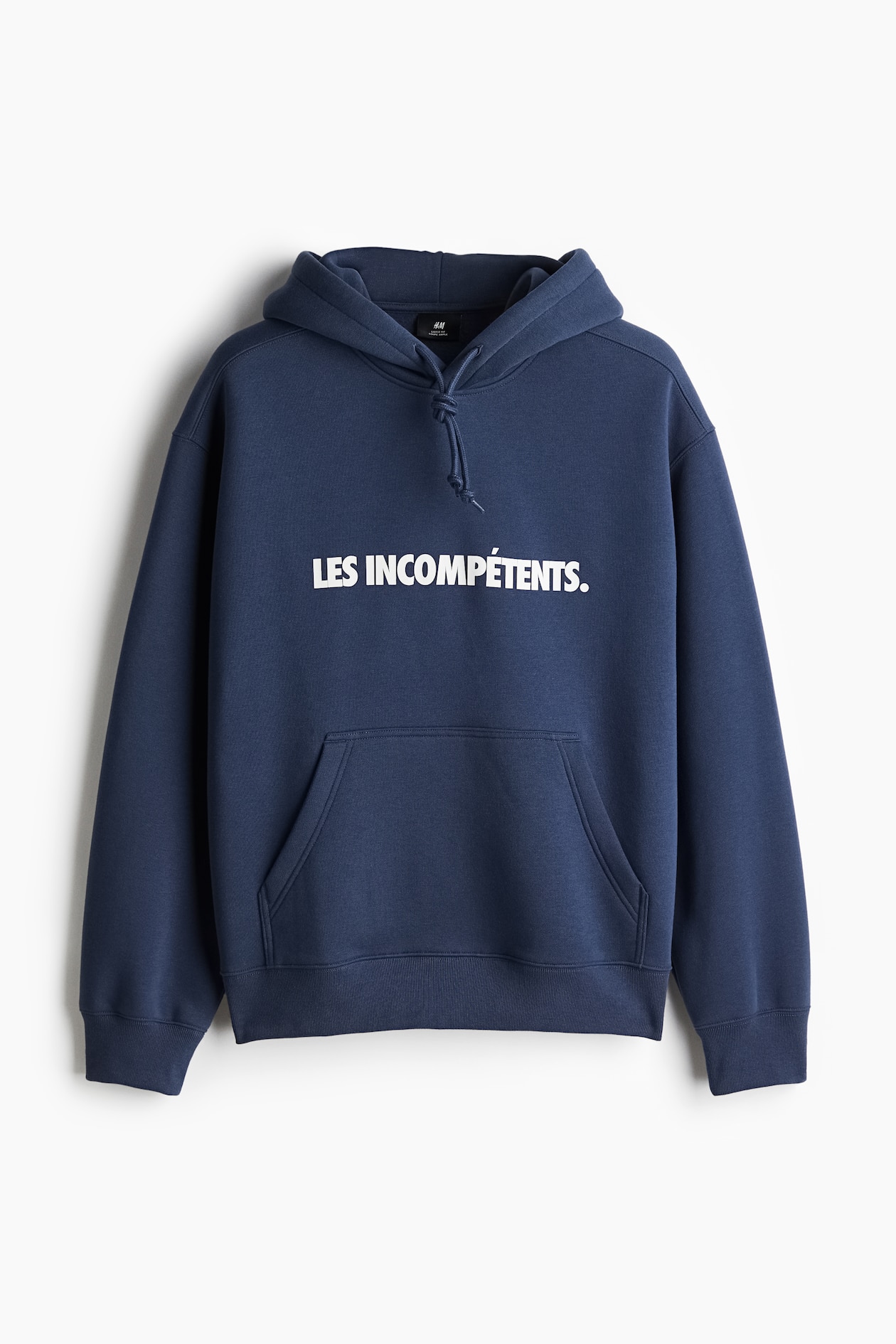 Men’s Navy blue/Les Incompétents Loose Fit Printed Hoodie | H&M CA