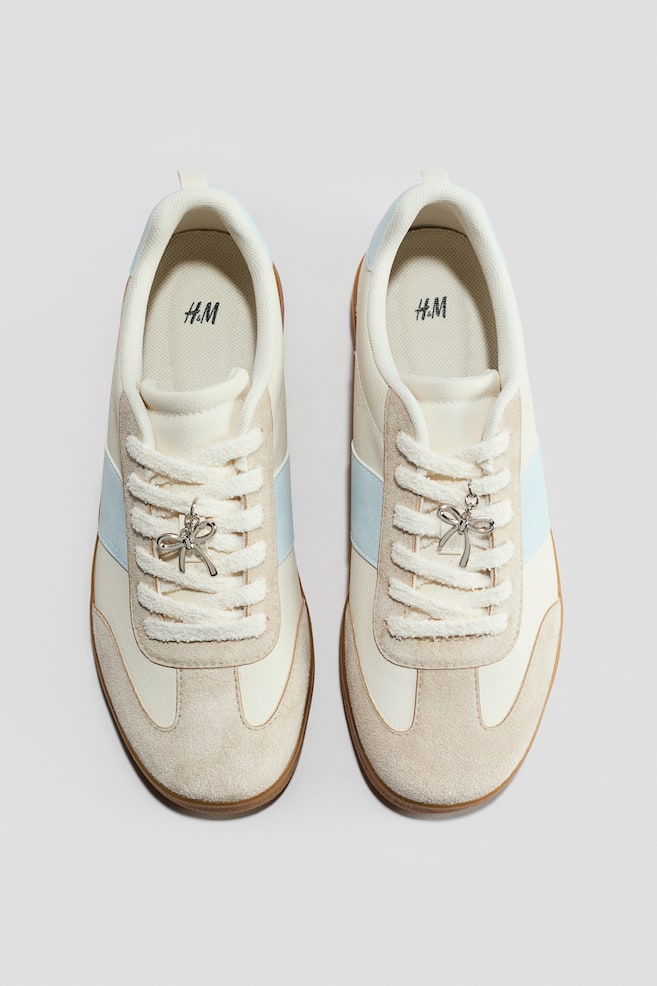 Light blue/color block Sneakers with Charms for kids | H&M US