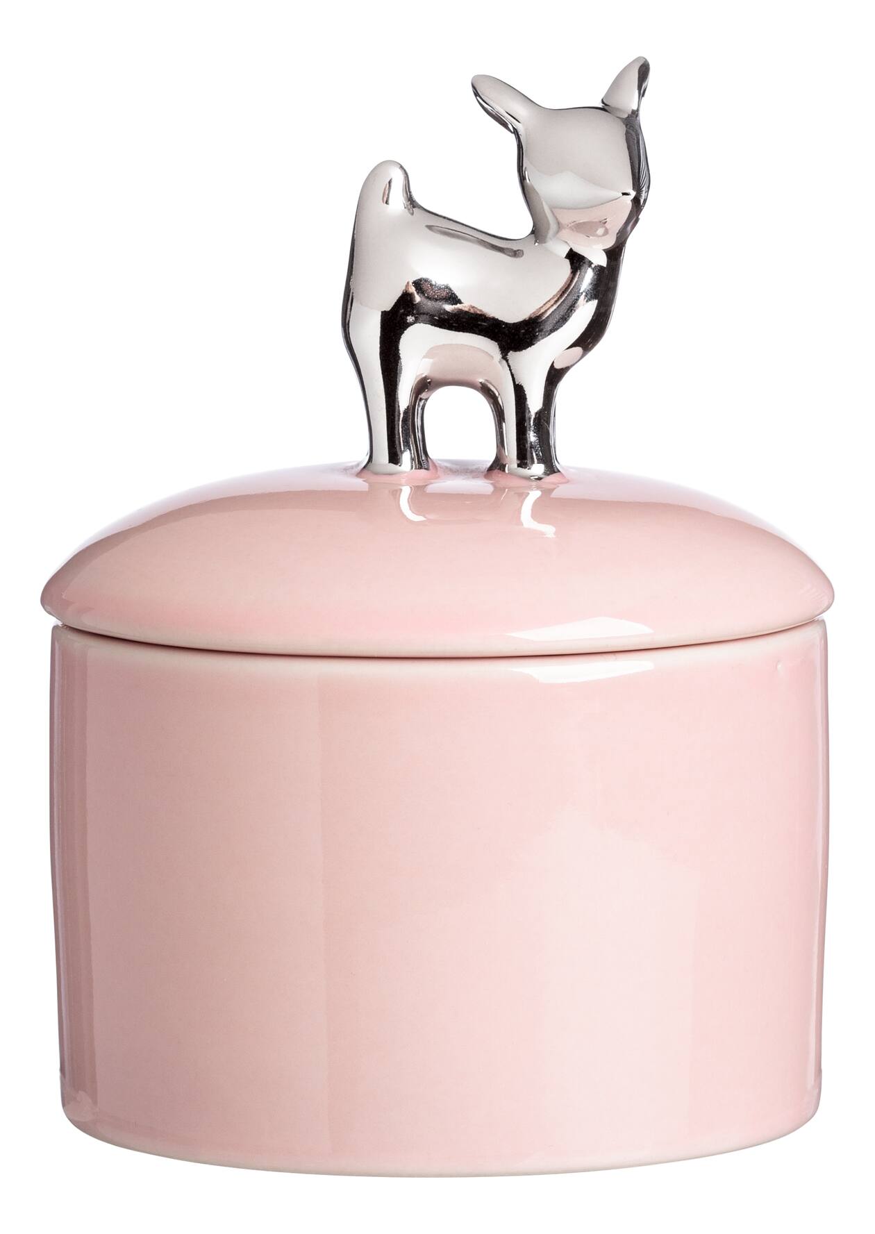 Porcelain trinket box - Pink/Silver - Home All | H&M GB