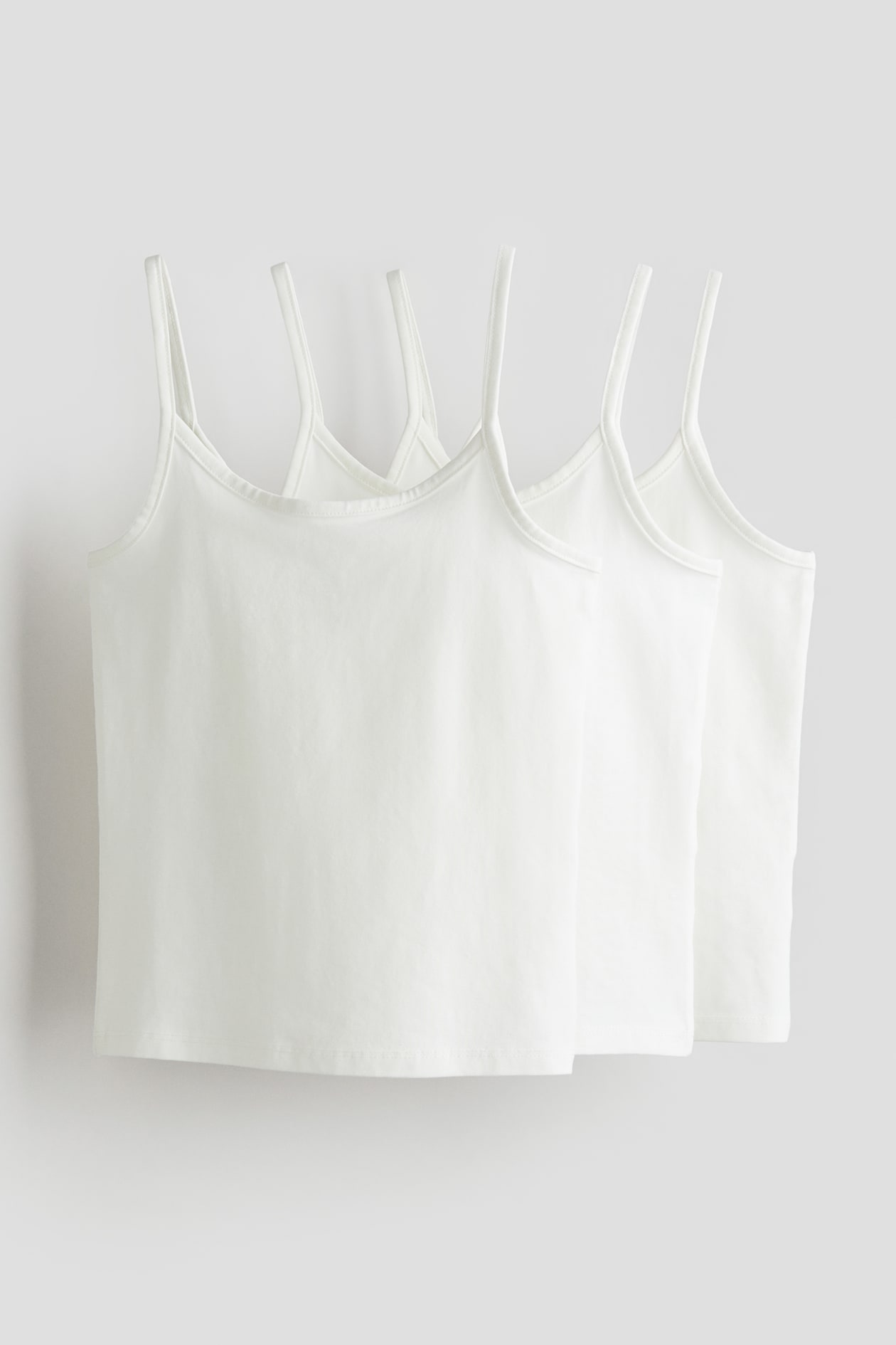 3-pack strappy tops - White - Kids | H&M GB