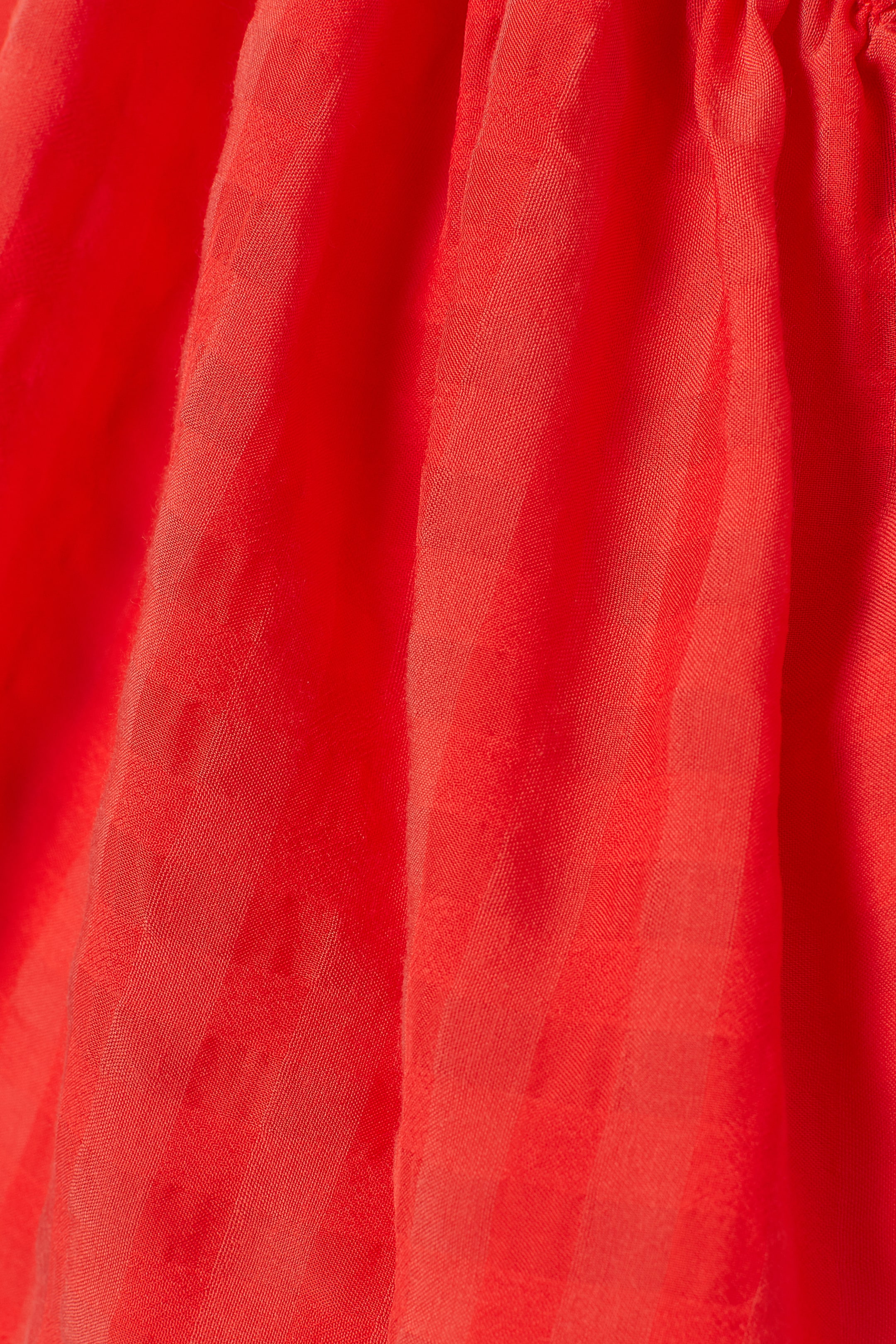 Smocked Top - Short sleeve - Red - Ladies | H&M CA