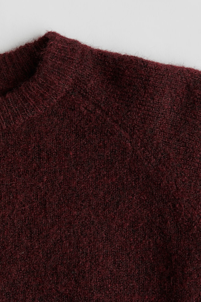 Dark red Raglan-Sleeved Sweater for kids | H&M CA