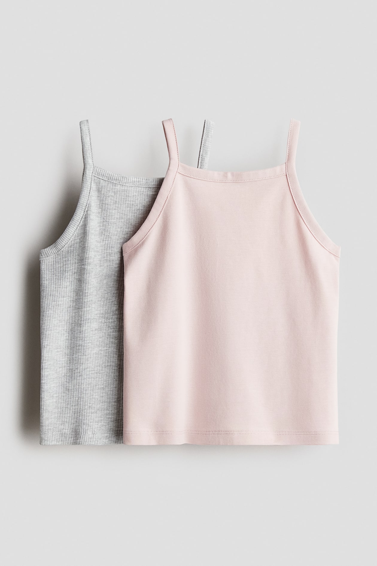 2-pack Cotton Camis - Light pink/Grey - Kids | H&M AU
